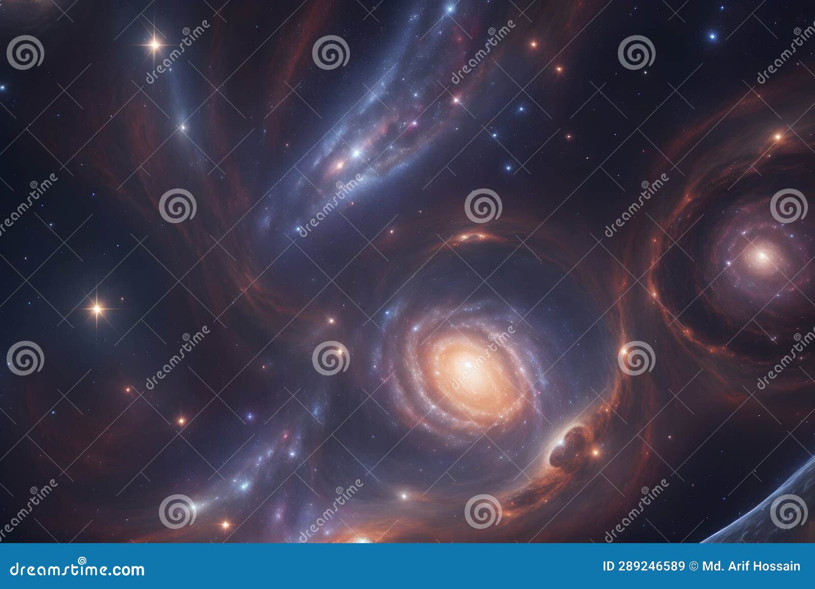 A Mysterious and Beautiful Interstellar Pattern of Stars and Galaxies ...