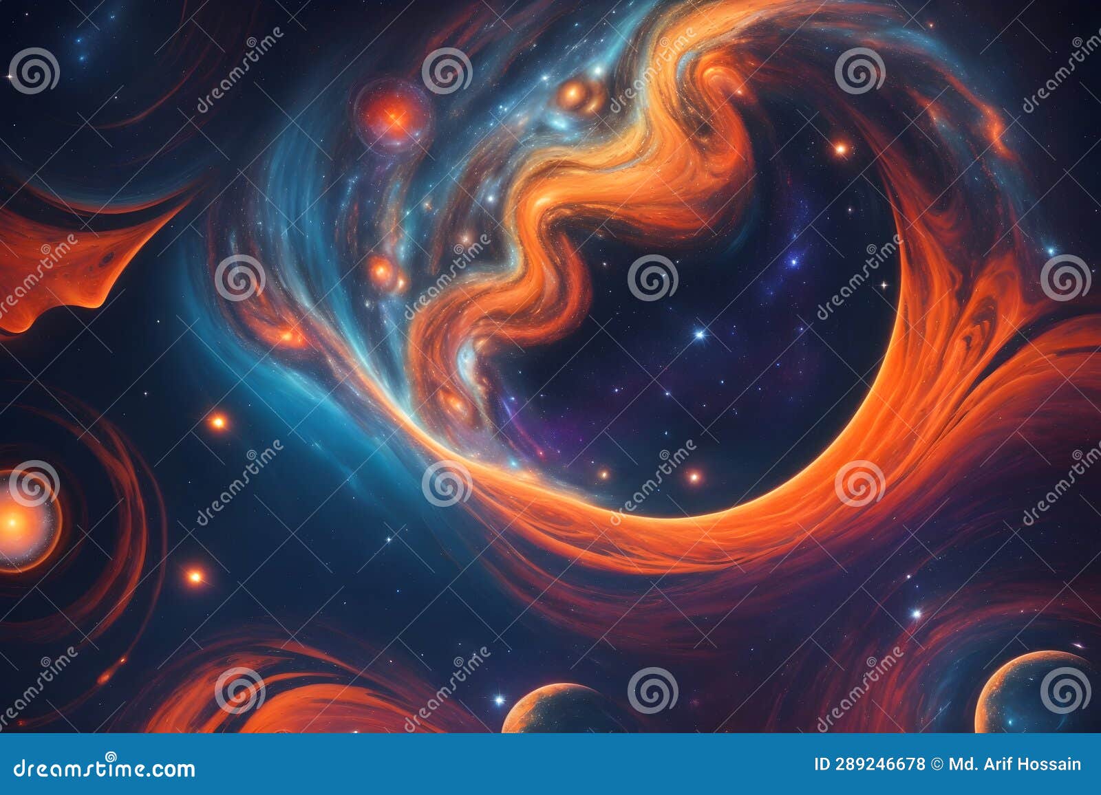 A Mysterious and Beautiful Interstellar Pattern of Stars and Galaxies ...