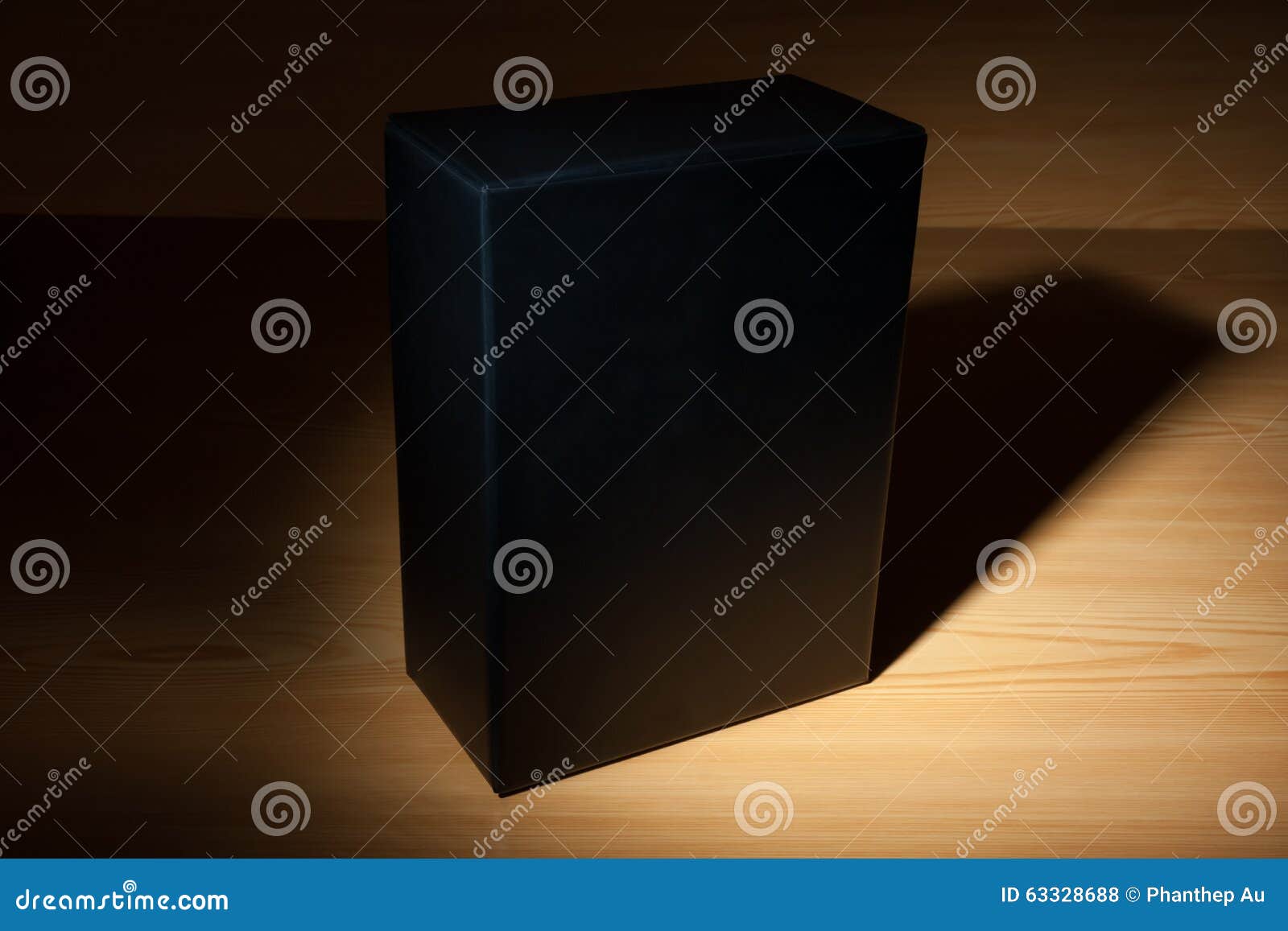 Mysterious Black Box in Dark Stock Photo - Image of delivery ...