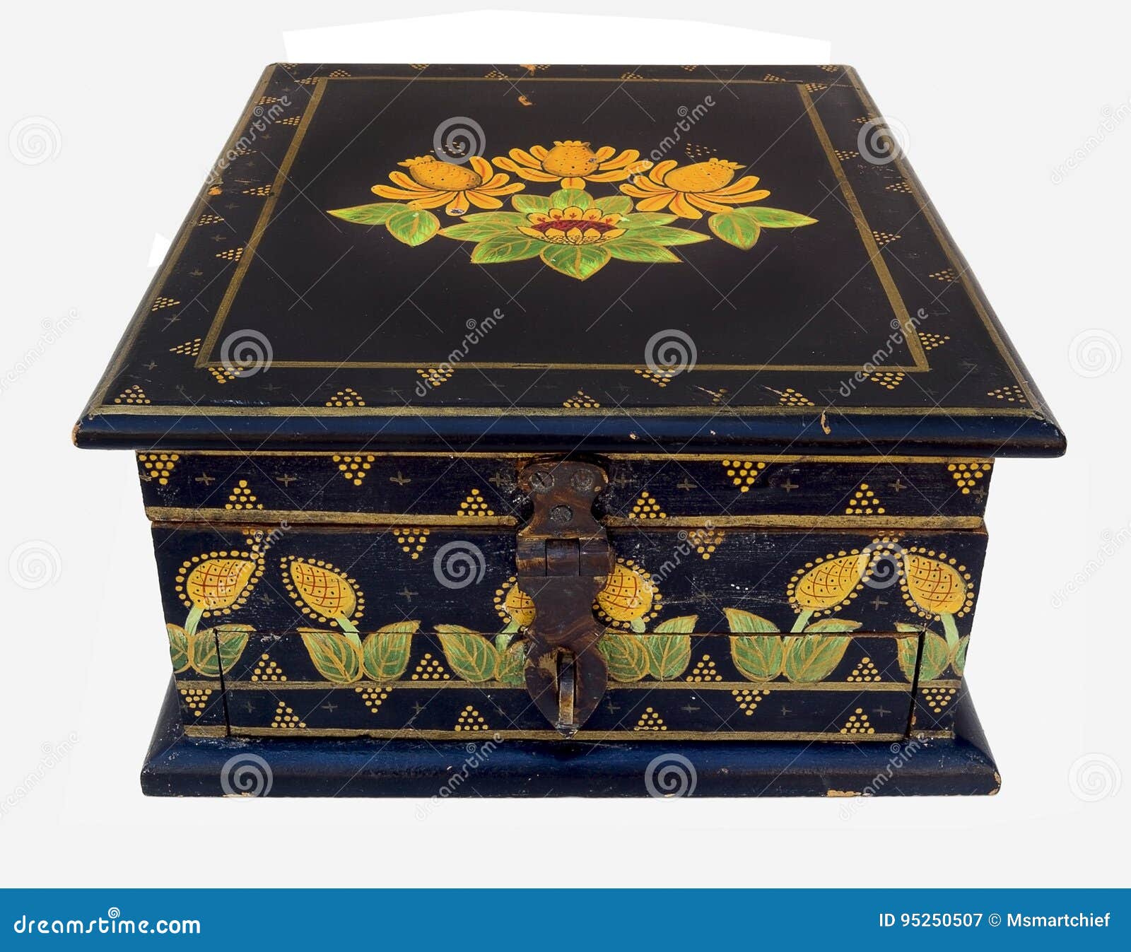 Mysterious Black Box stock image. Image of lacquered - 95250507