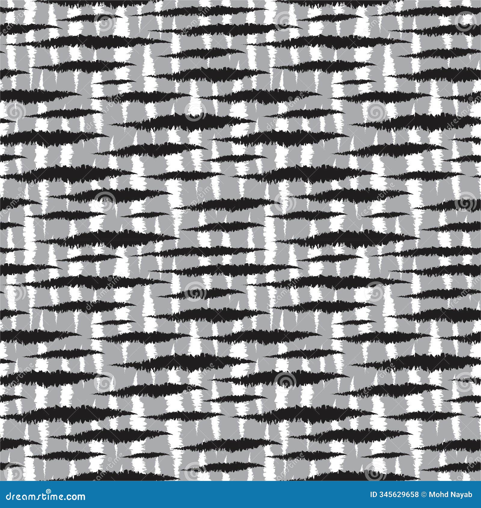 Hand Drawn Abstract Scribble Seamless Pattern by NAYAB Stock ...