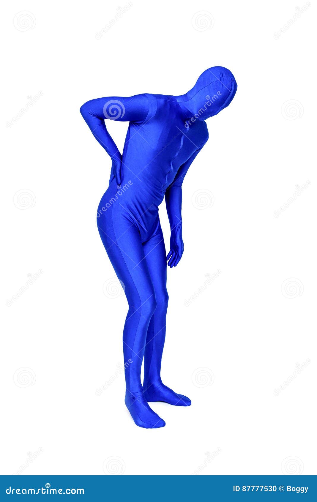 Mysterious blue man stock photo. Image of young, mysterious - 87777530