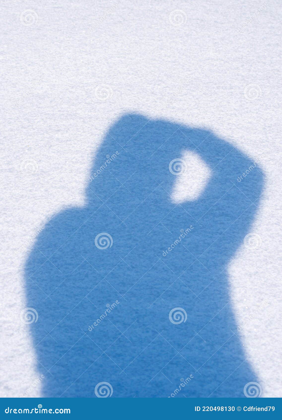 A Mysterious Blue Shadow of a Person Stock Photo - Image of individual ...