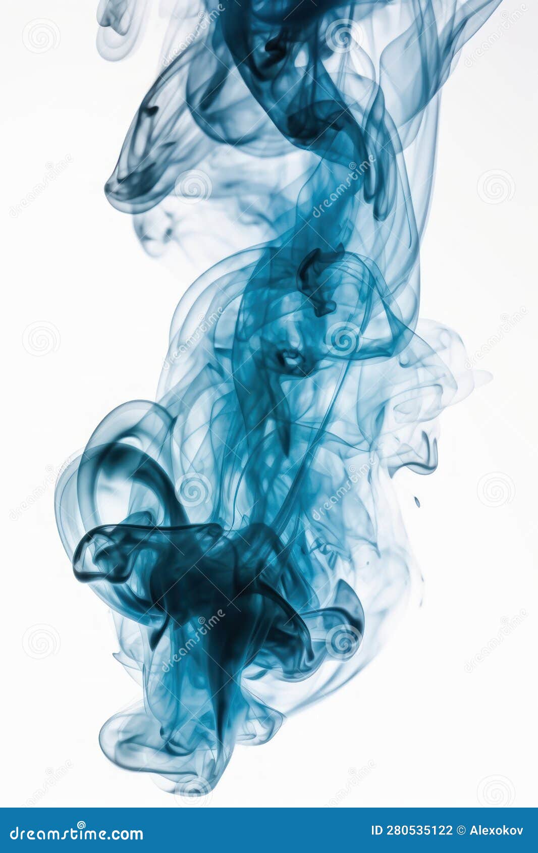 Mysterious Blue Smoke on Transparent Background . Stock Illustration ...