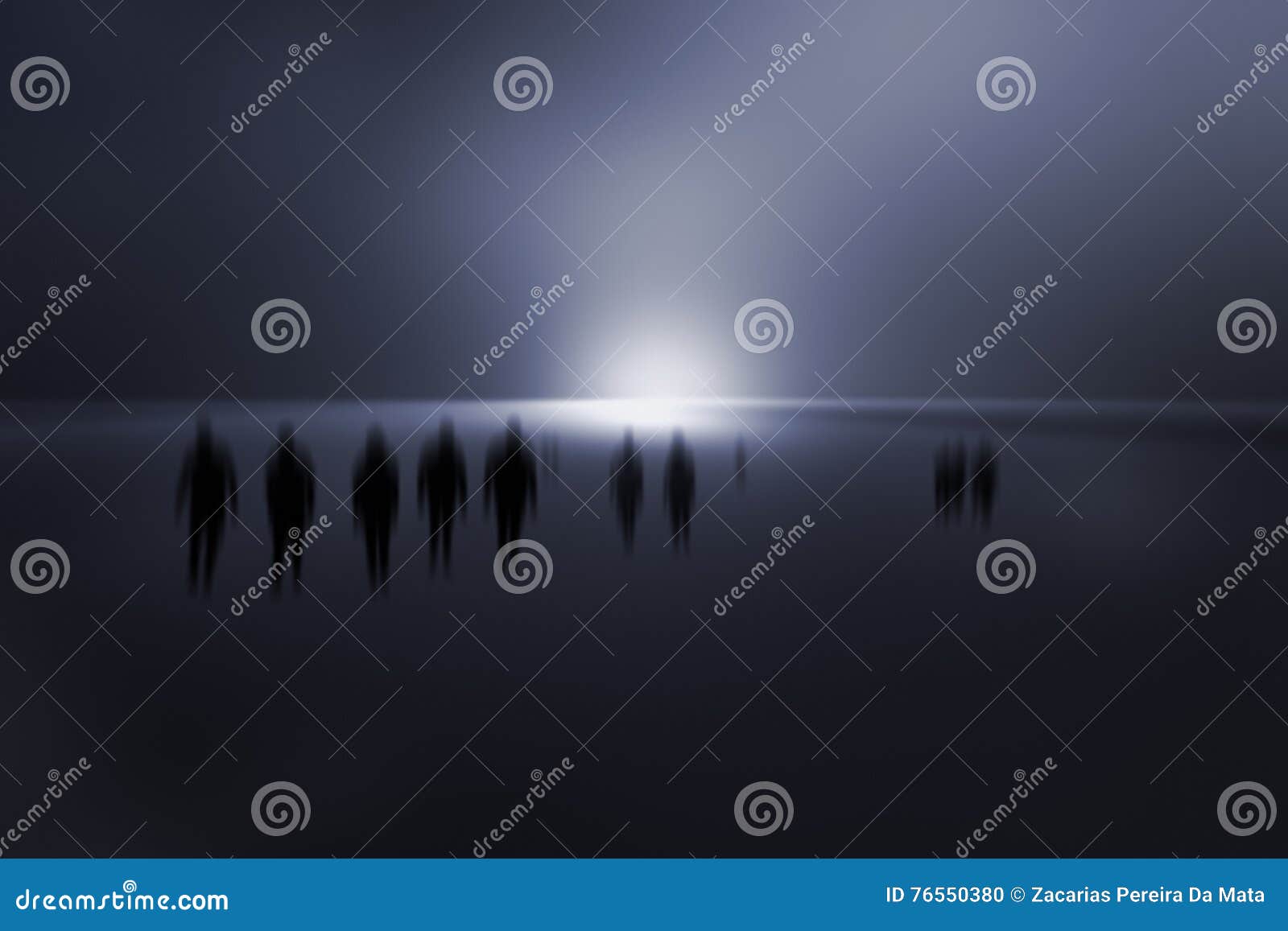 Mysterious Blurred People Walking Stock Photo - Image of death, eerie ...
