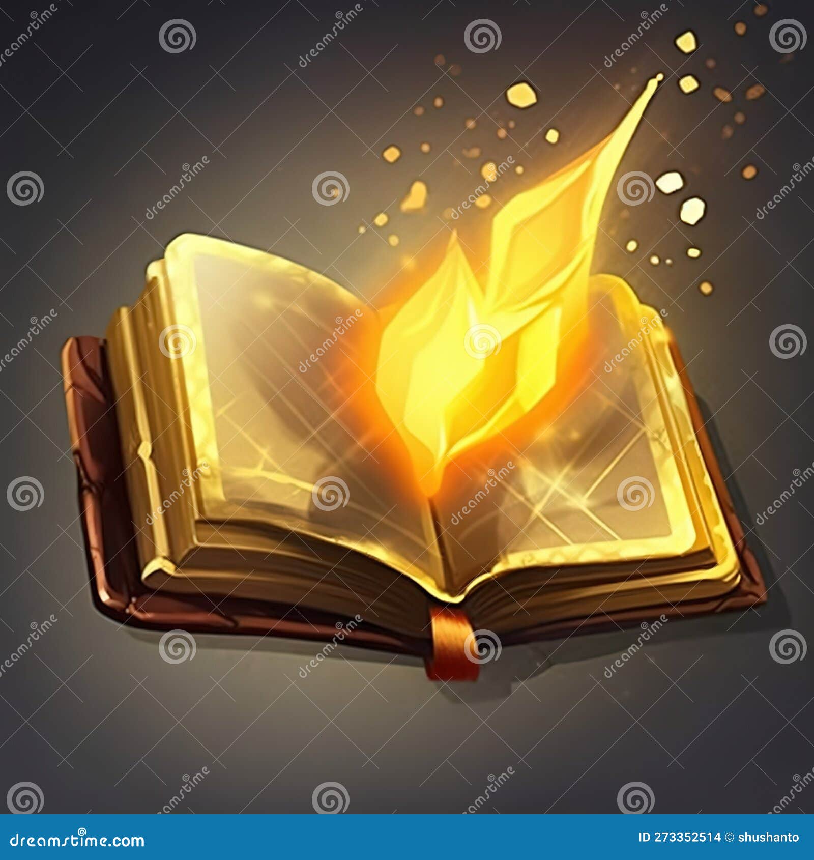 Mysterious Book of Magical History Stock Illustration - Illustration of ...