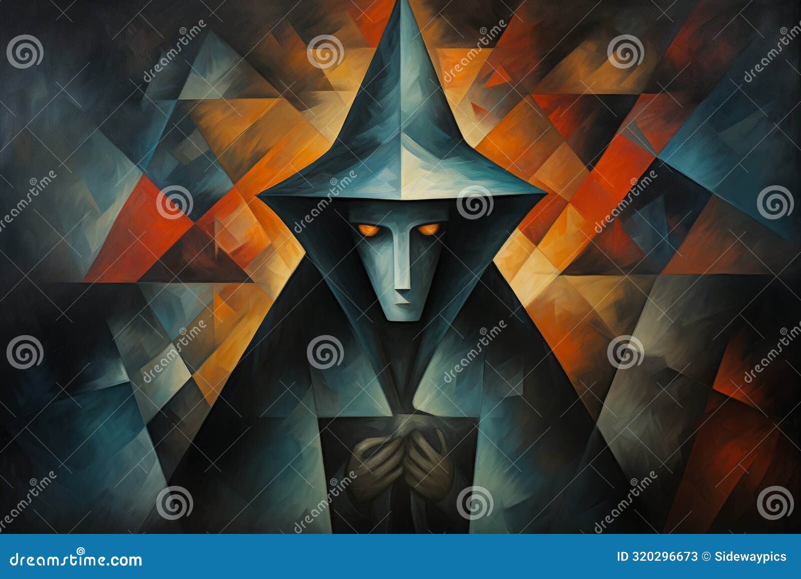 A Mysterious and Brooding Sorcerer, Drawing Power from Forbidden ...