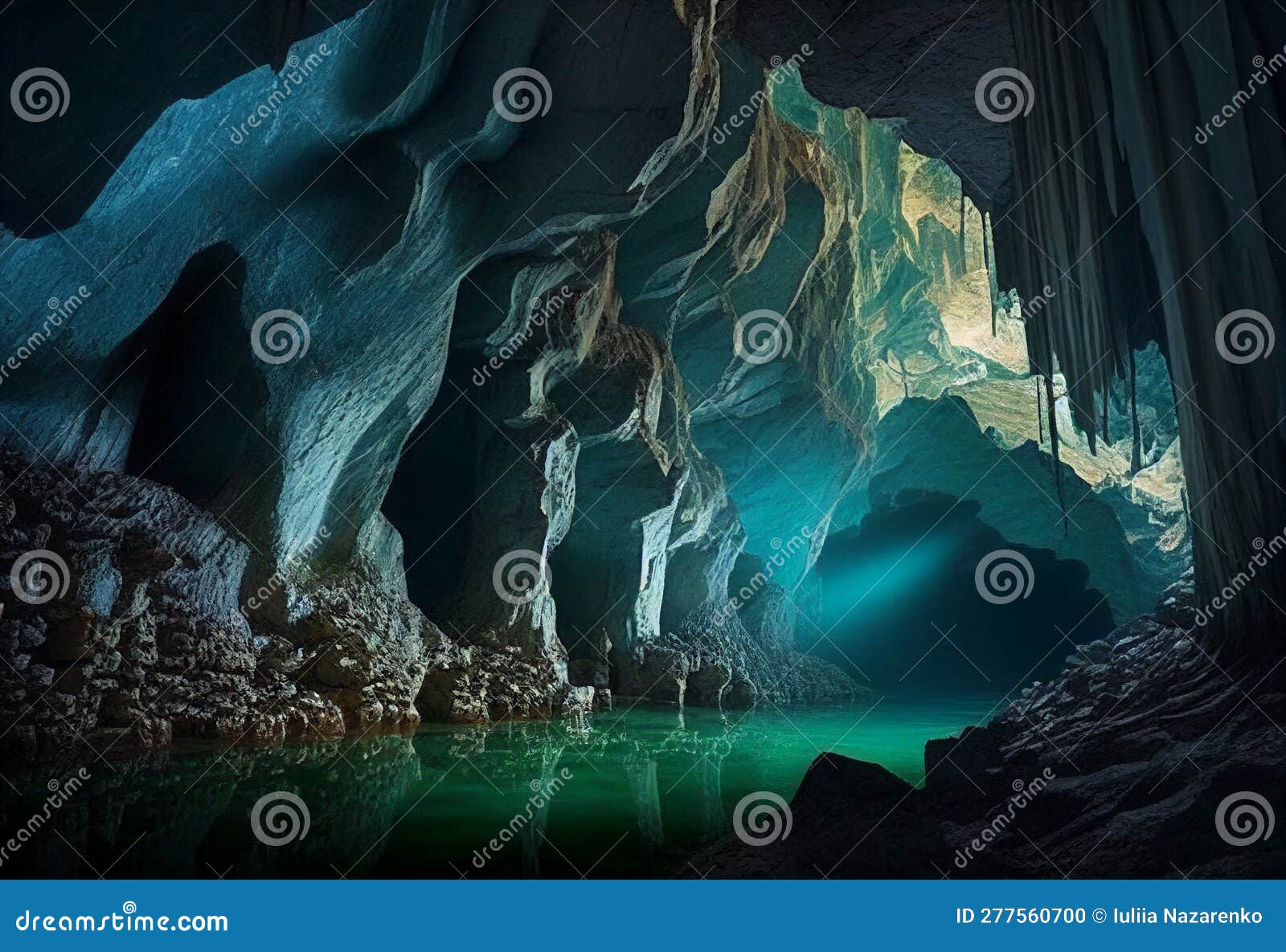 Mysterious Cave with a Beautiful Underground Lake and Hanging ...