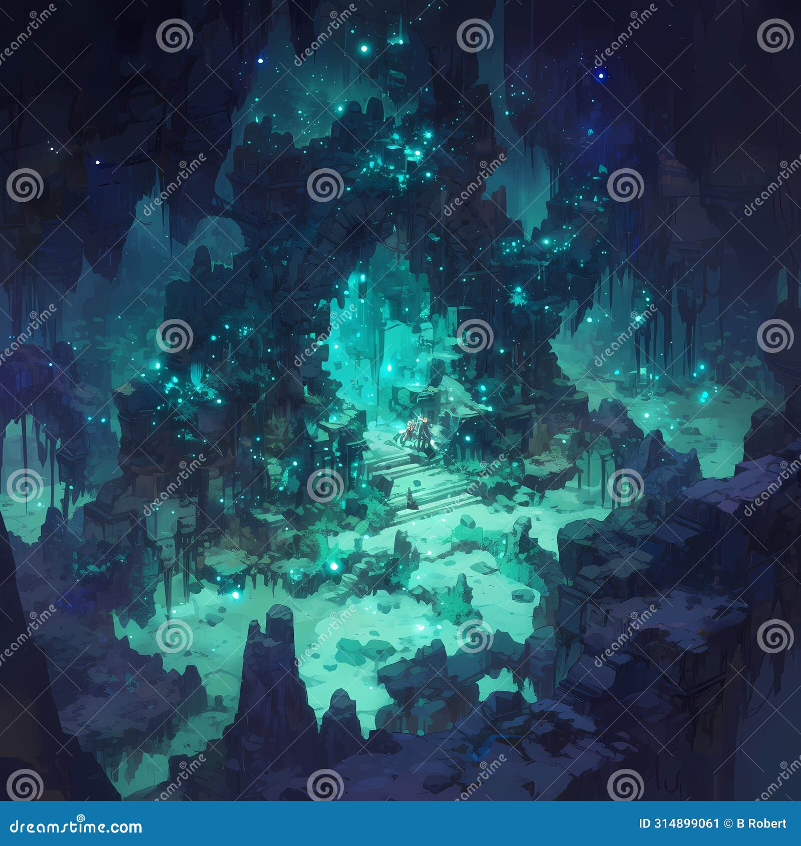 Mysterious Cavernous Depths: a Journey into the Unknown Stock ...