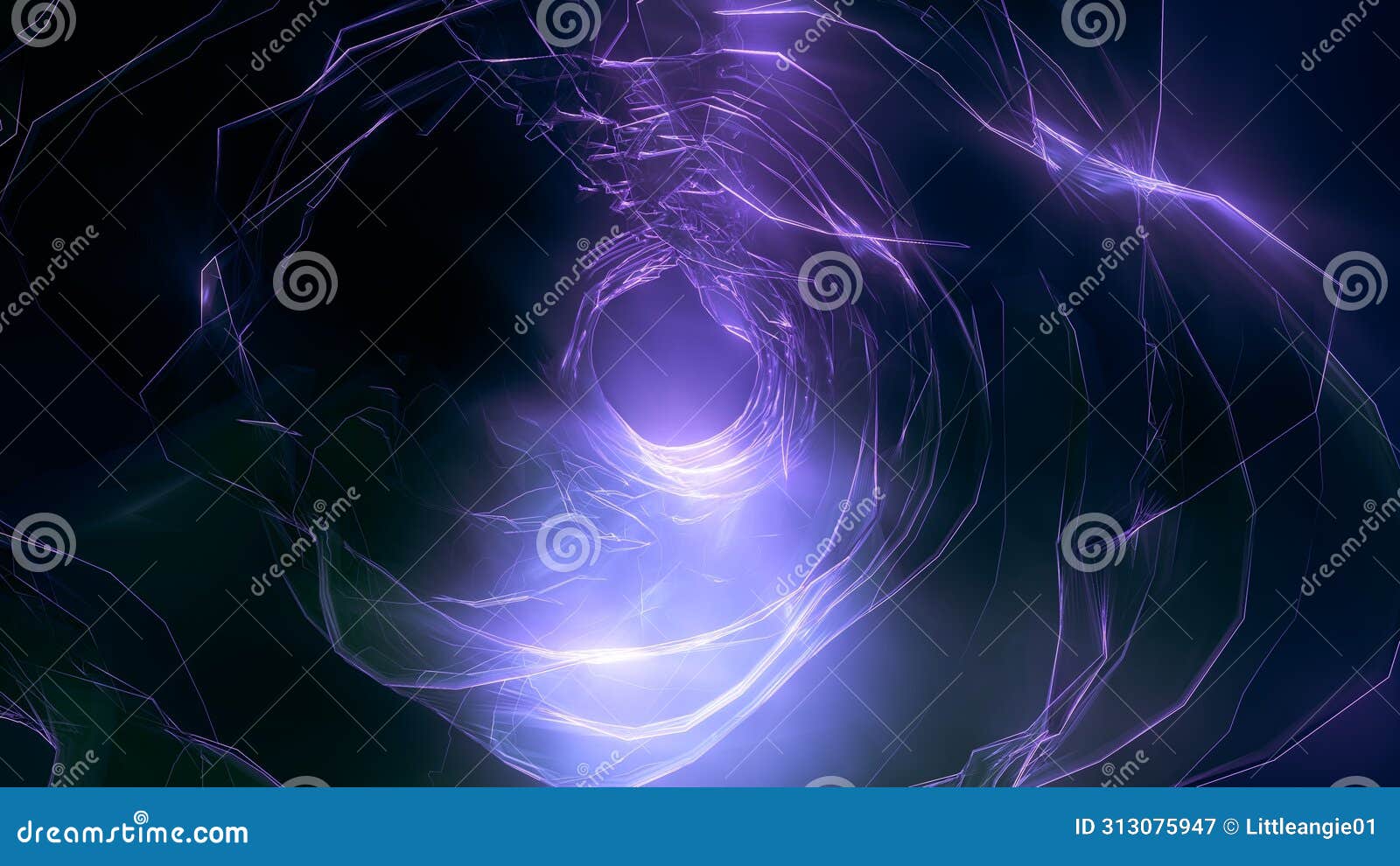 Mysterious Celestial Vortex Tunnel Purple Neon Stock Illustration ...