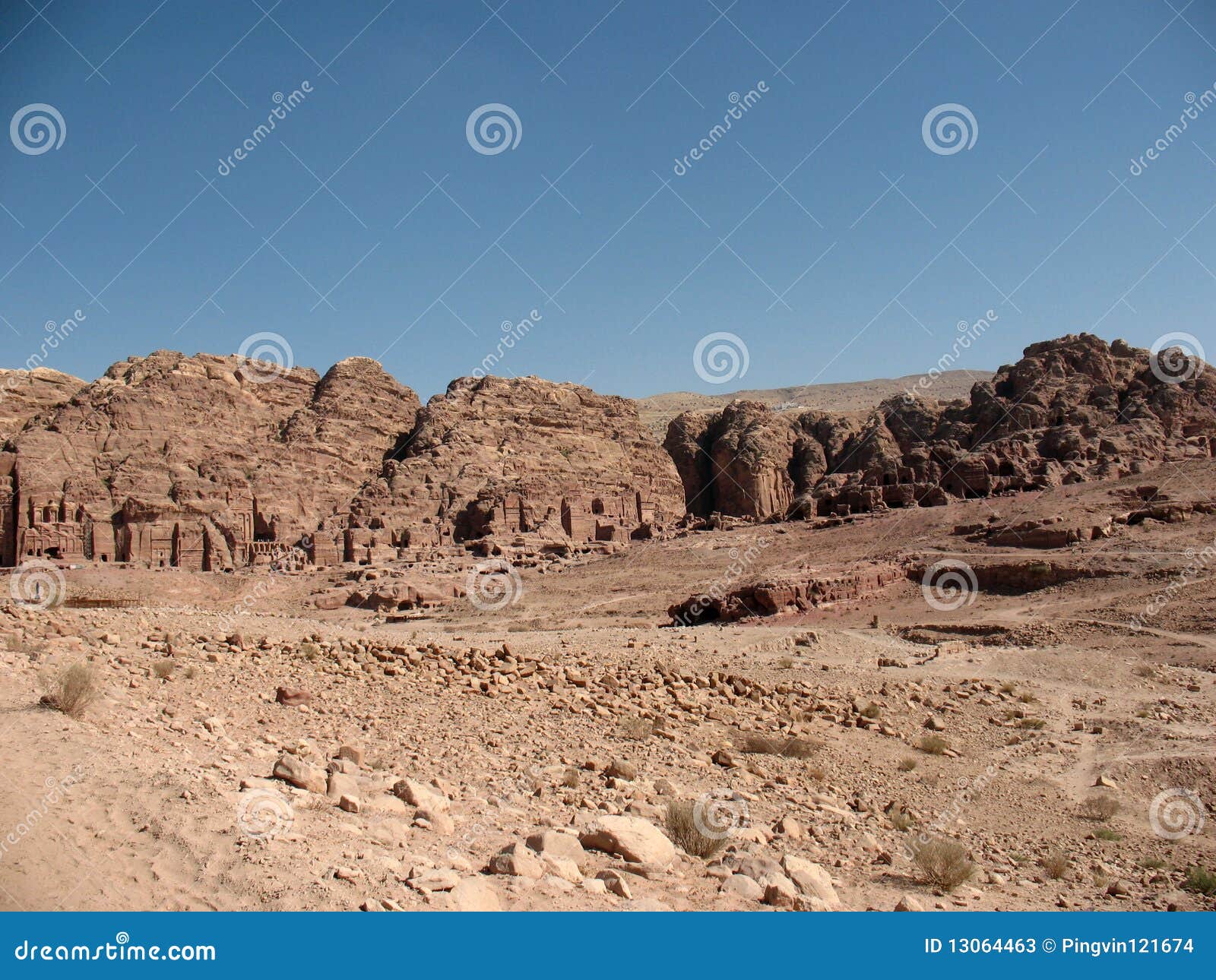 The Mysterious City in the Rock Desert Stock Image - Image of nature ...
