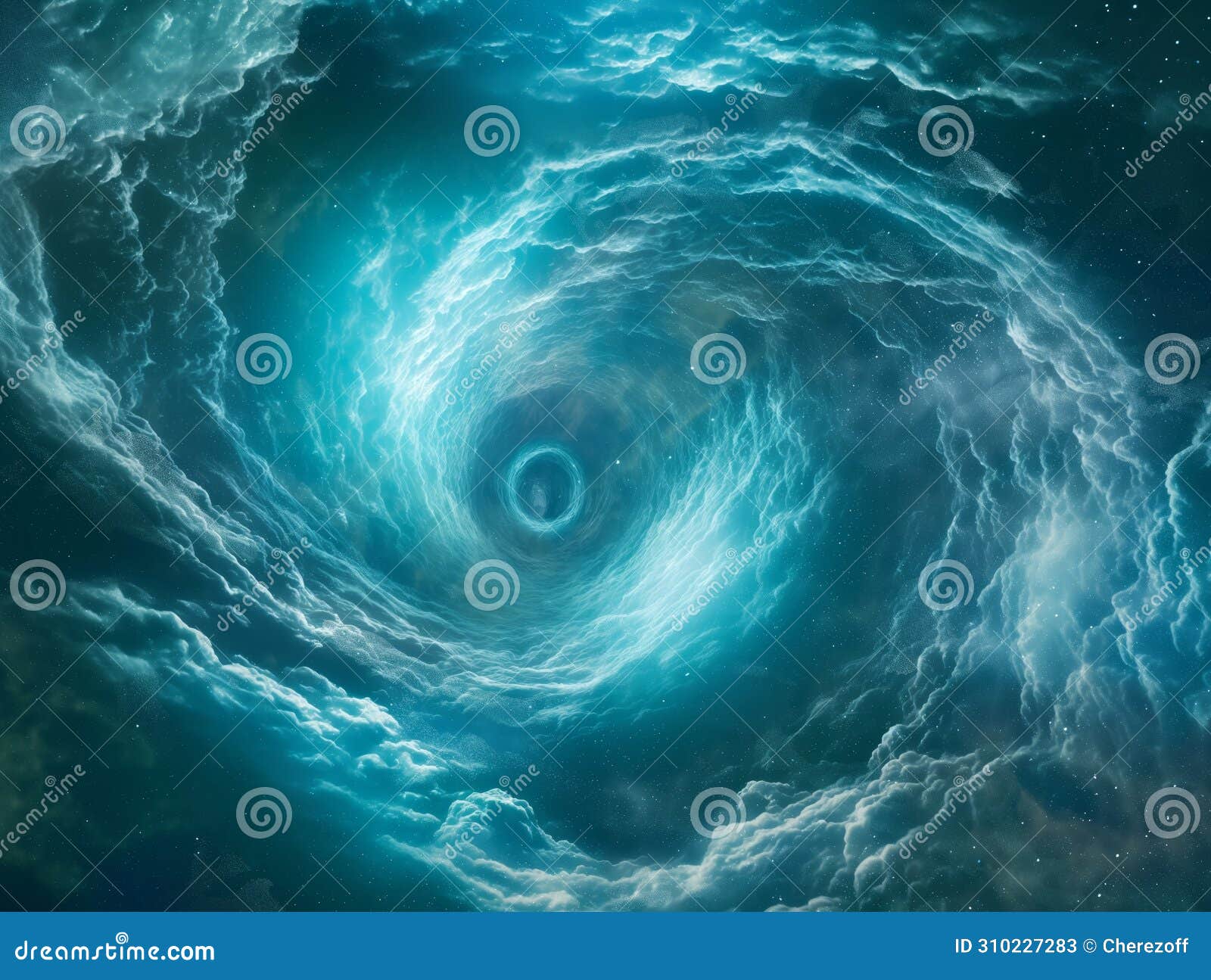 Mysterious Cosmic Vortex in Space Stock Image - Image of quantum, space ...