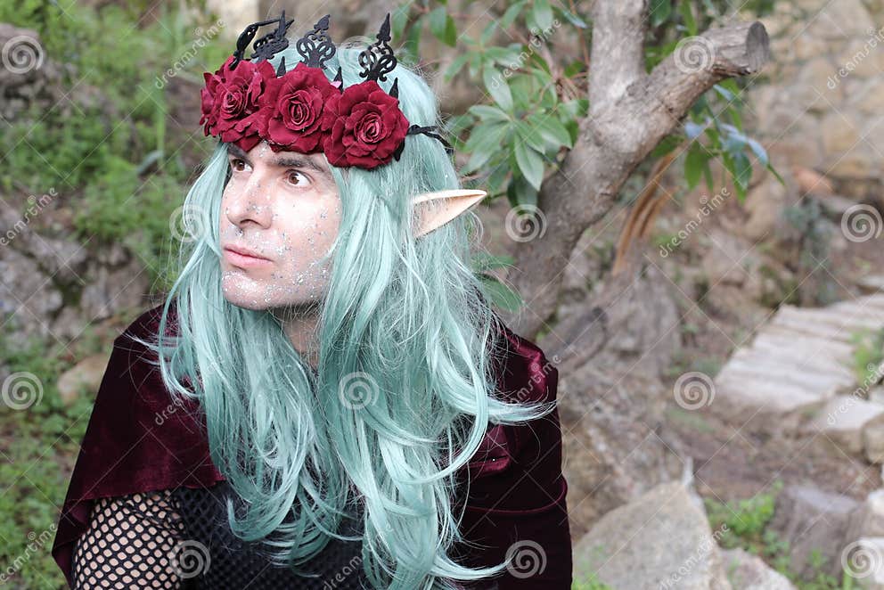 Mysterious Creature with Pointy Ears Stock Image - Image of hero ...