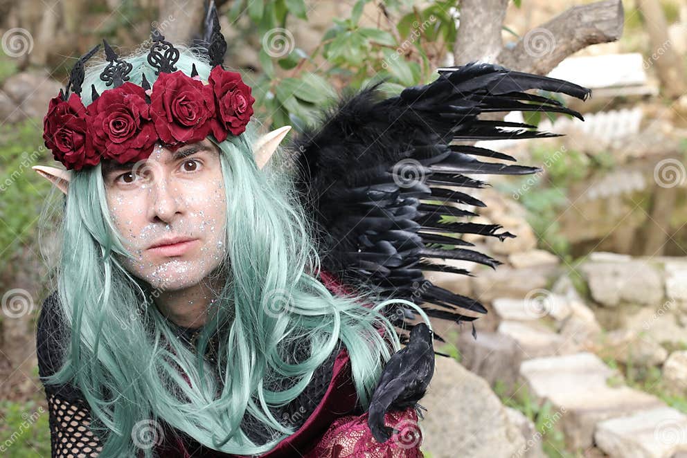 Mysterious Creature with Pointy Ears Stock Image - Image of legendary ...