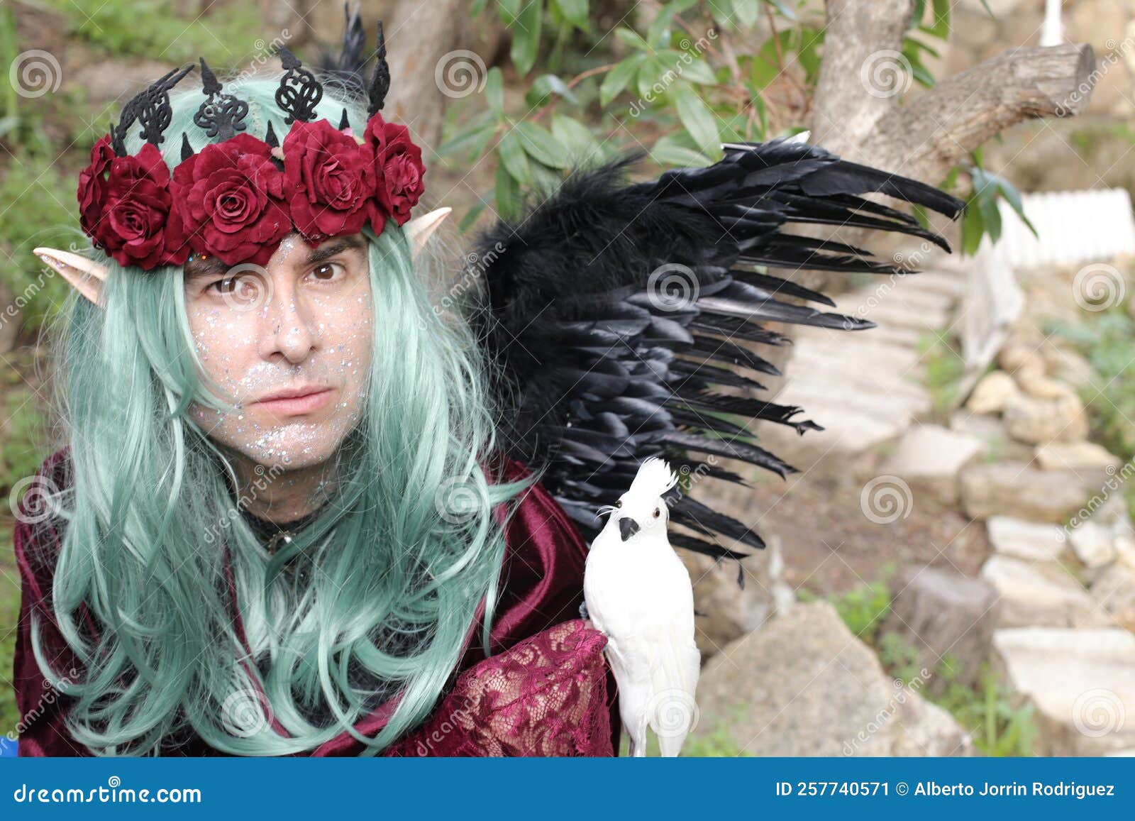 Mysterious Creature with Pointy Ears Stock Image - Image of fantasy ...