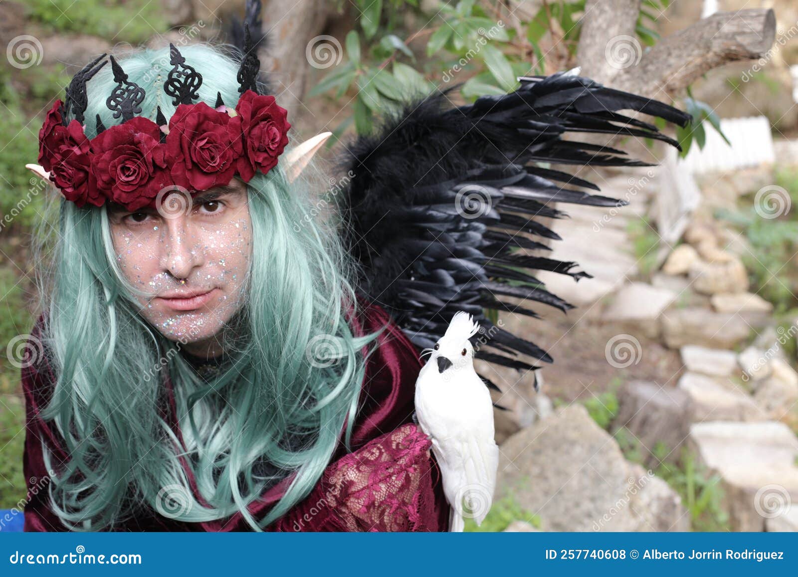 Mysterious Creature with Pointy Ears Stock Photo - Image of cosplay ...