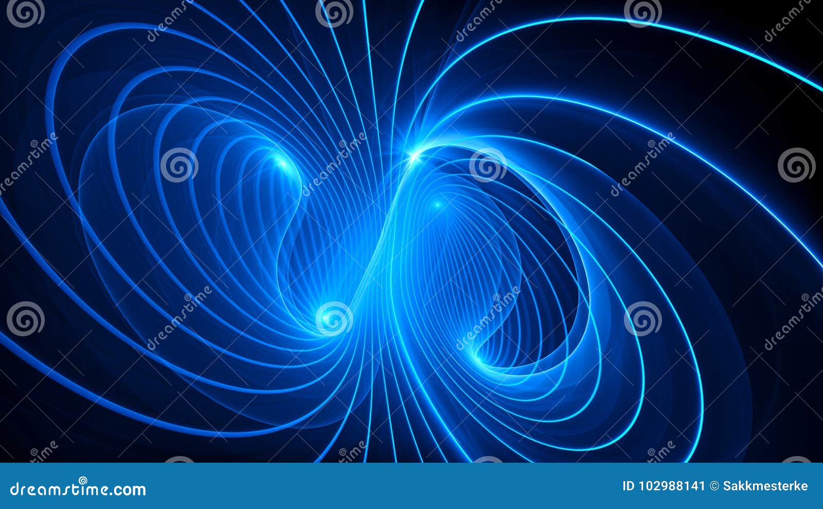 Mysterious Electromagnetic Field Background Stock Illustration ...
