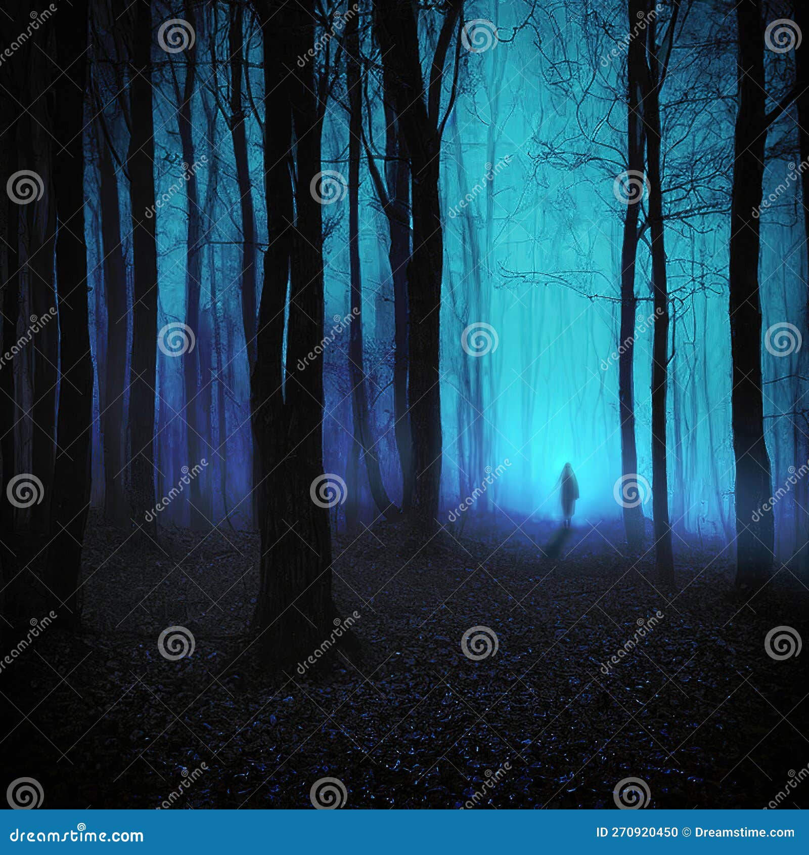 A Mysterious Entity in the Forest during the Dawn Conceptual Digital ...