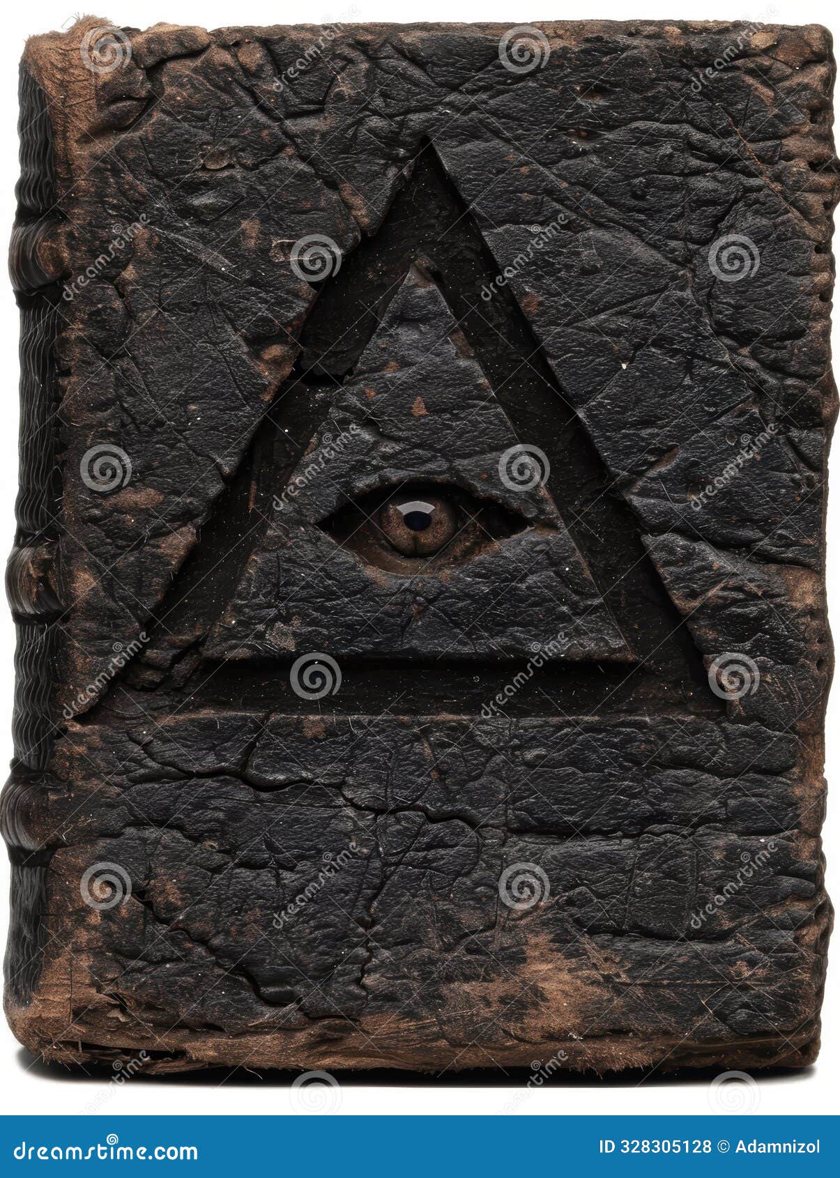 Mysterious Eye within a Dark Triangle Symbol Stock Illustration ...