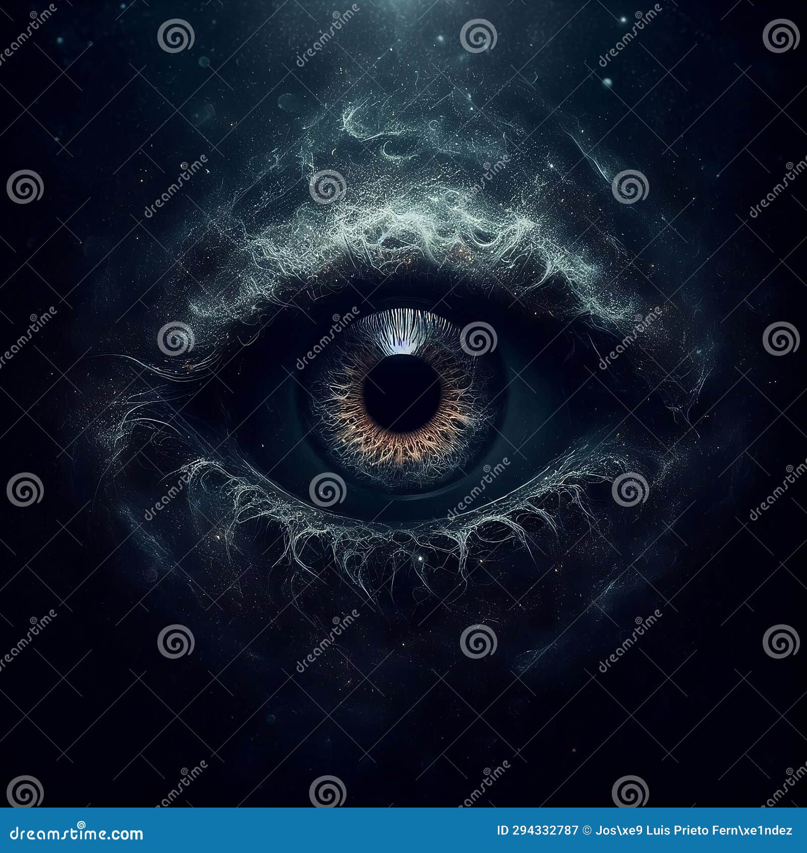 A mysterious eye stock illustration. Illustration of impressions ...