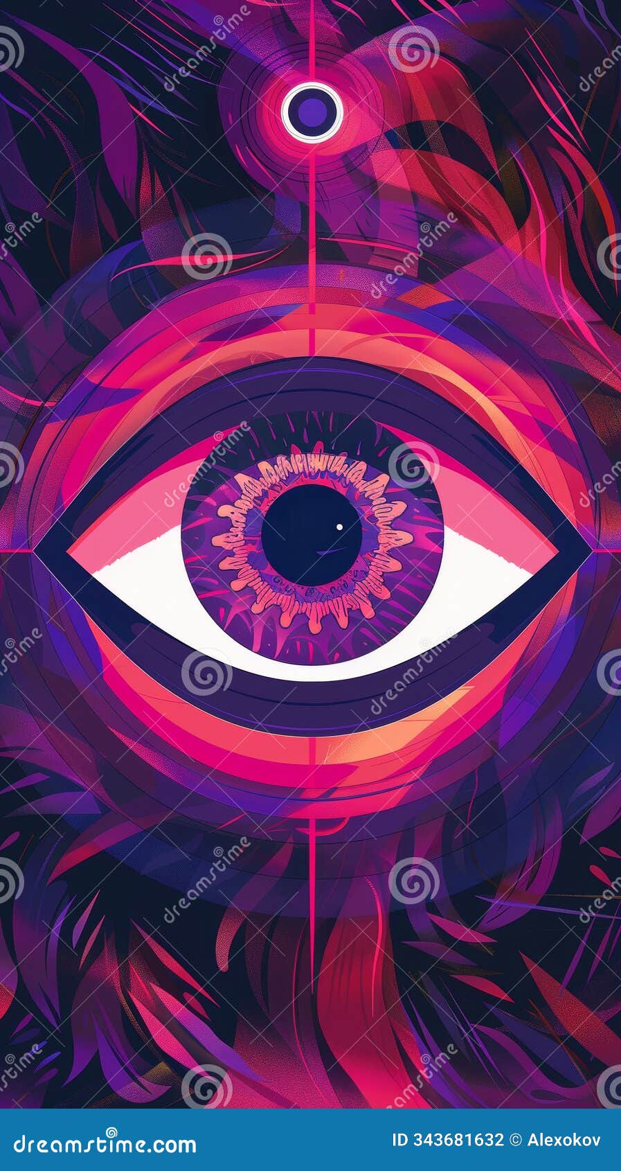 Mysterious Eye Wallpaper for Phone Background Generative AI Stock ...