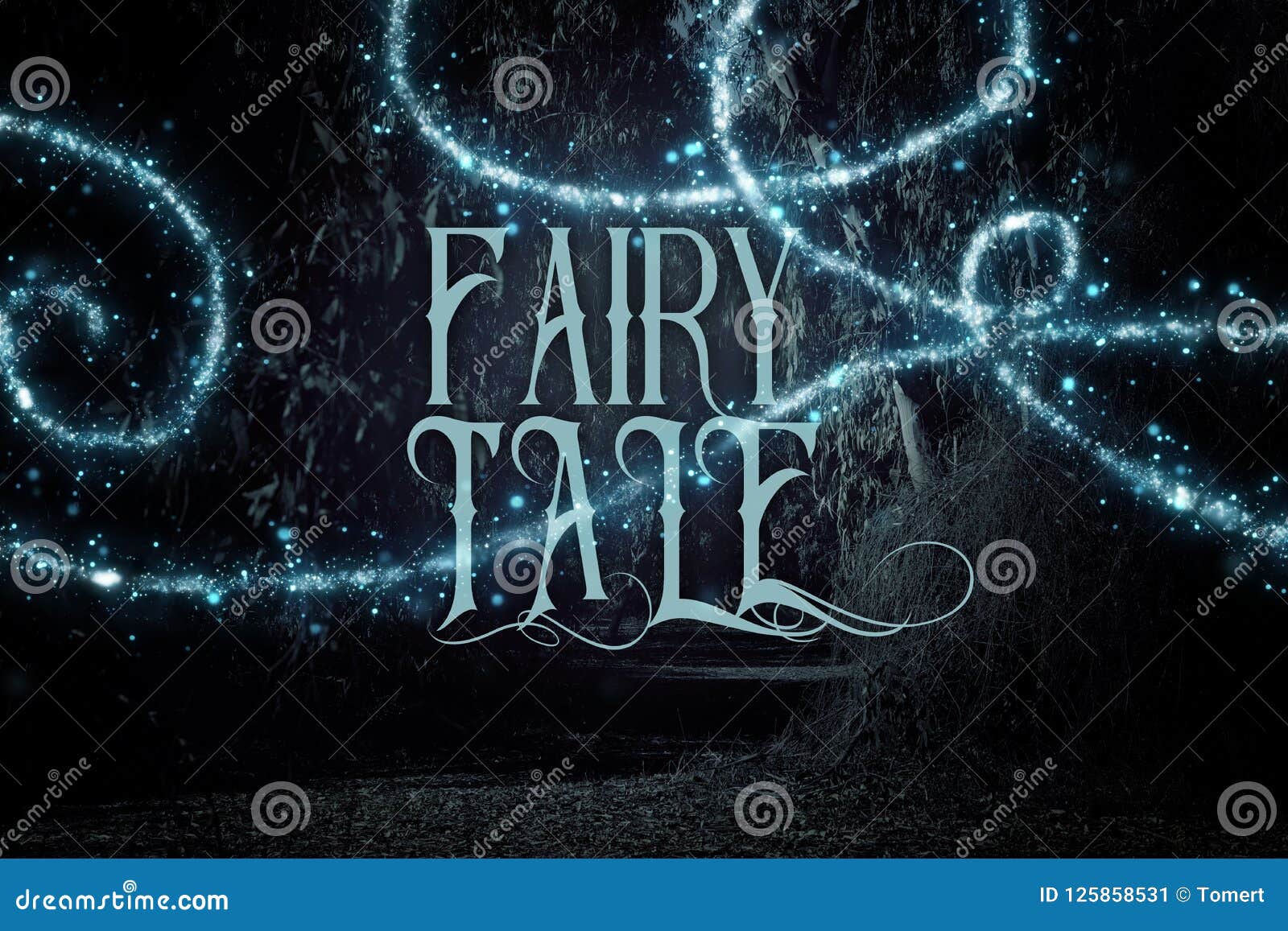 Mysterious Fairy Tale Background of Dark and Haunted Forest and Magical ...