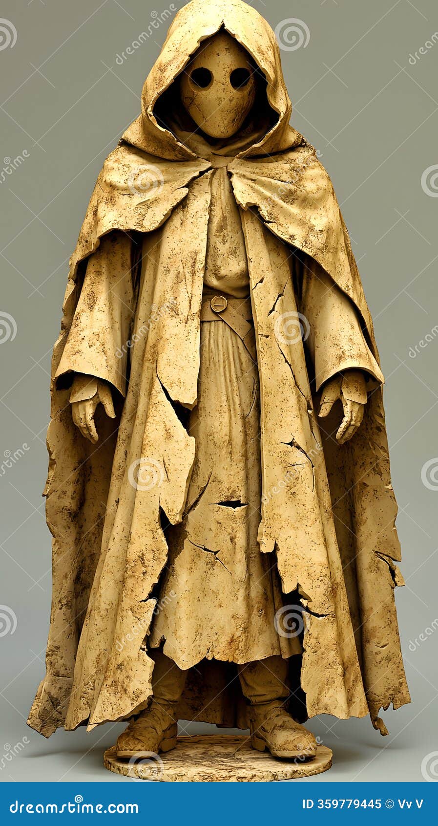 Mysterious Figure in Tattered Cloak Stock Image - Image of phantom ...