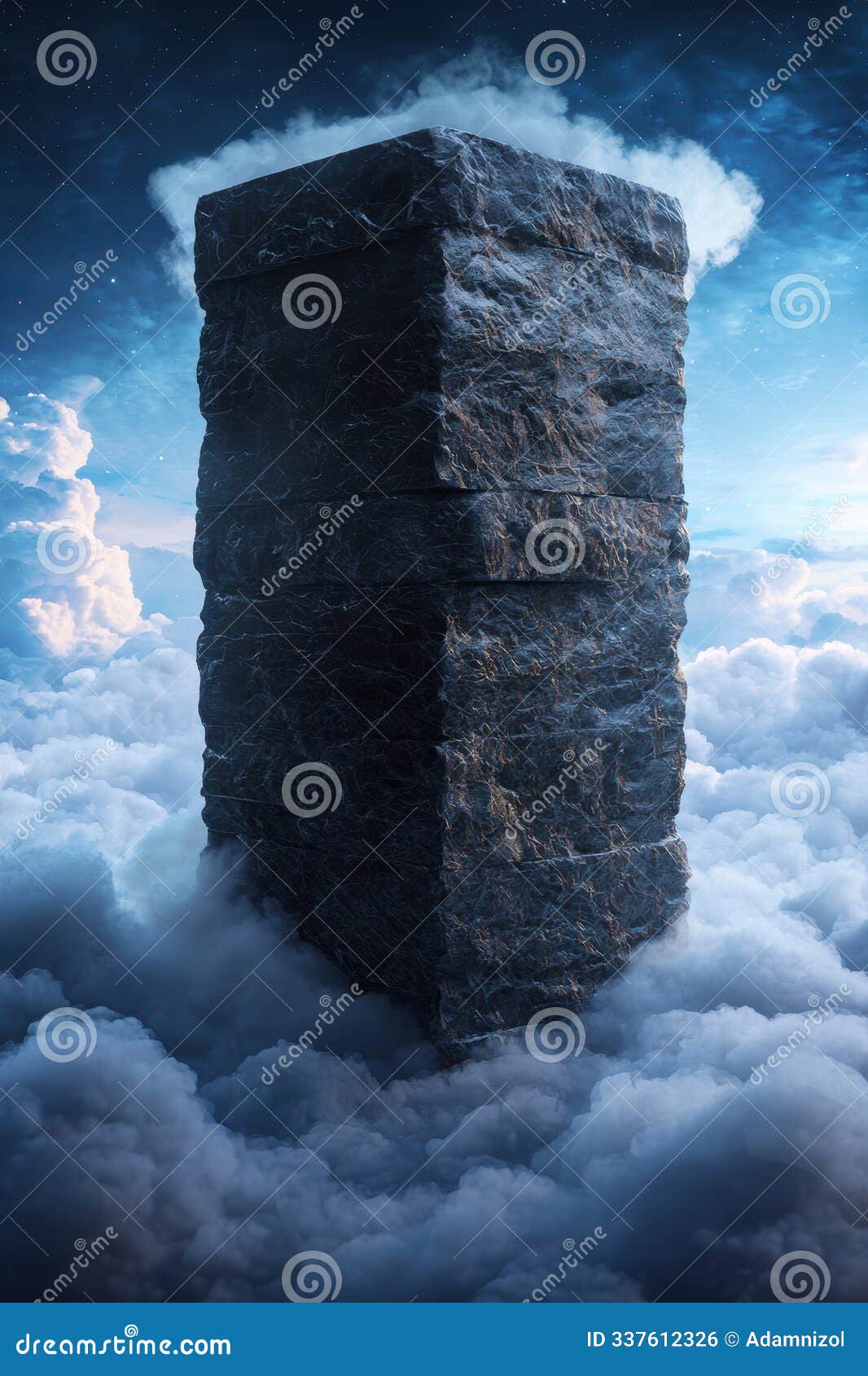 A Mysterious Floating Rock Hovers Above A Jungle Clearing, Visible ...