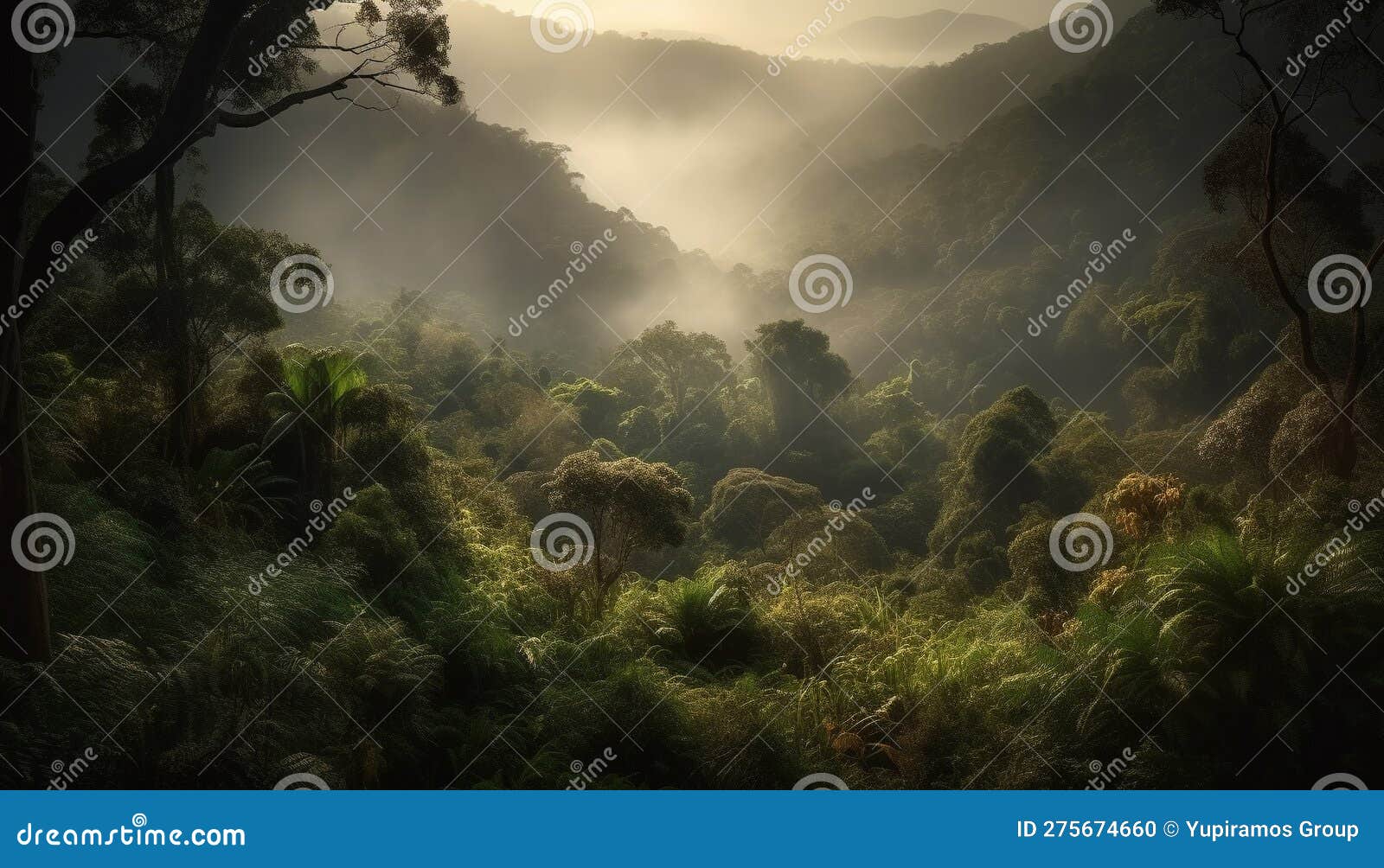Mysterious Fog Shrouds Tranquil Forest Landscape Scene Generated by AI ... Mysterious Fog Shrouds Tranquil Forest Landscape Scene Generated by AI ...