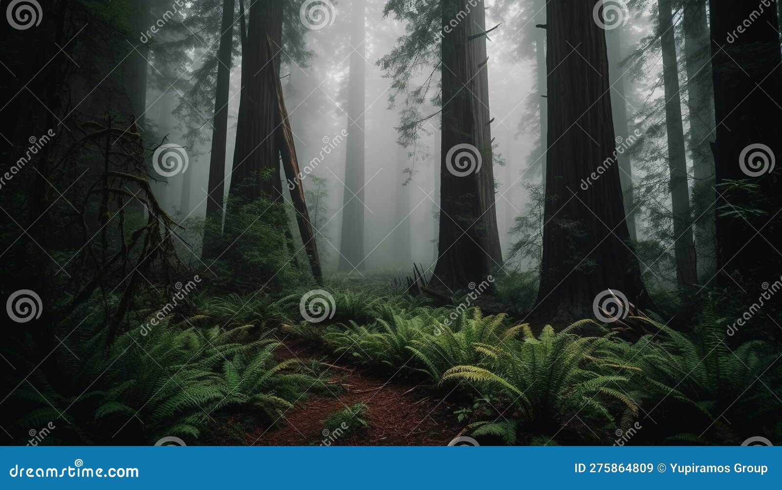 Mysterious Fog Shrouds Tranquil Forest Path Ahead Generated by AI Stock ... Mysterious Fog Shrouds Tranquil Forest Path Ahead Generated by AI Stock ...