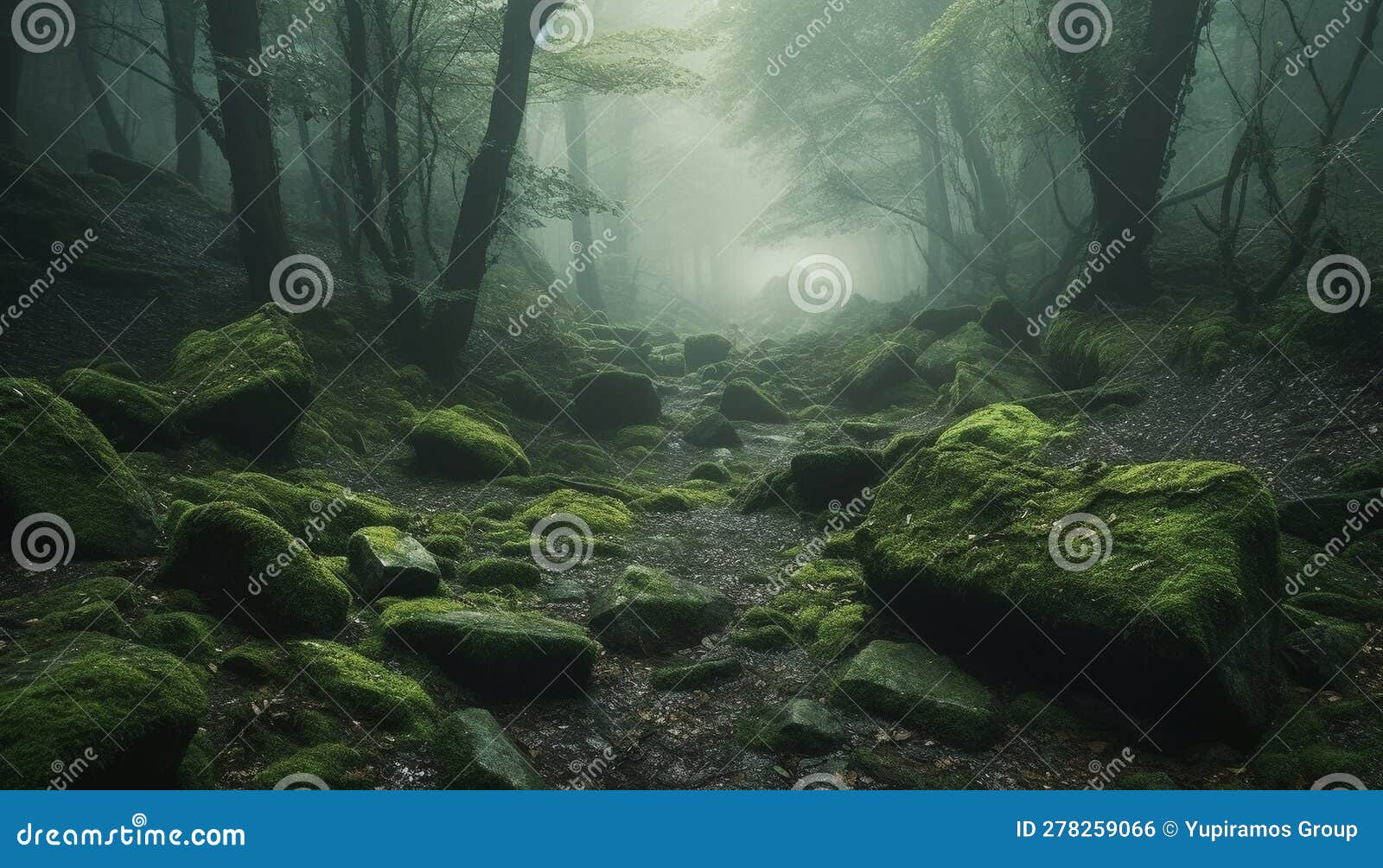 Mysterious Fog Shrouds Tranquil Forest Scene Beauty Generated by AI ... Mysterious Fog Shrouds Tranquil Forest Scene Beauty Generated by AI ...