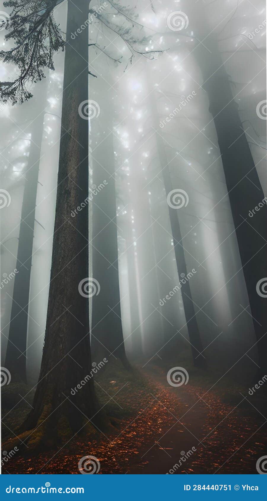 Mysterious Foggy Forest Illustration Artificial Intelligence Artwork ... Mysterious Foggy Forest Illustration Artificial Intelligence Artwork ...