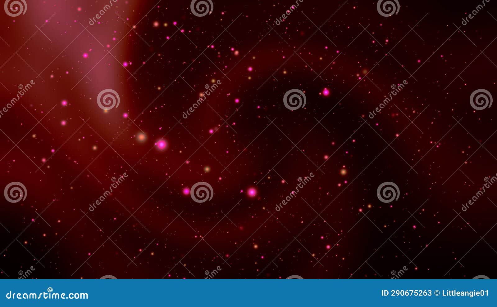 Mysterious Galaxy Floating in Space with Stars and Clouds Animation ...