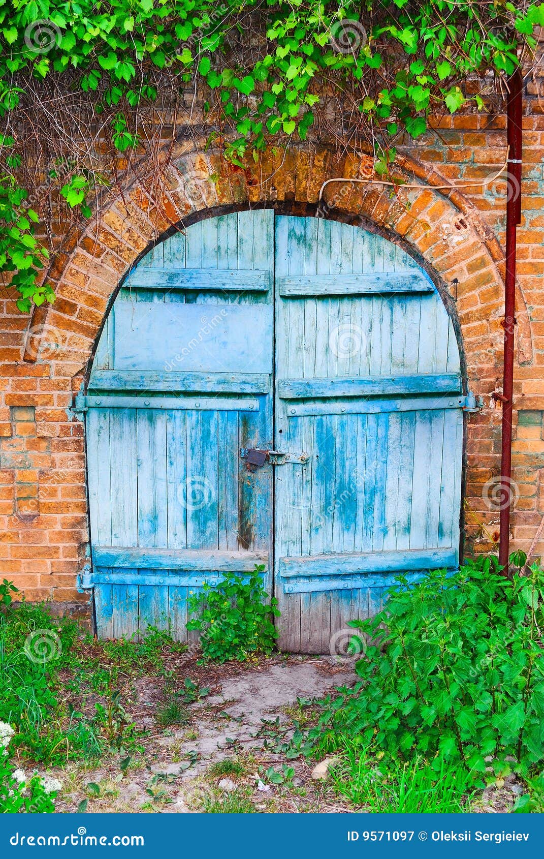 Mysterious gate stock image. Image of fortified, exterior - 9571097