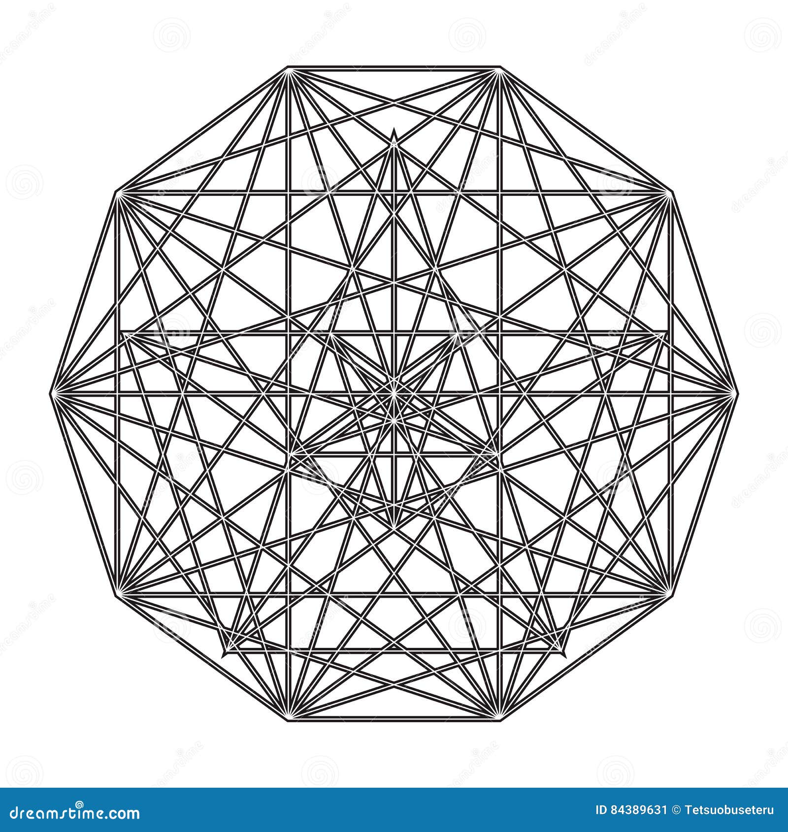 Mysterious geometry stock vector. Illustration of geometry - 84389631