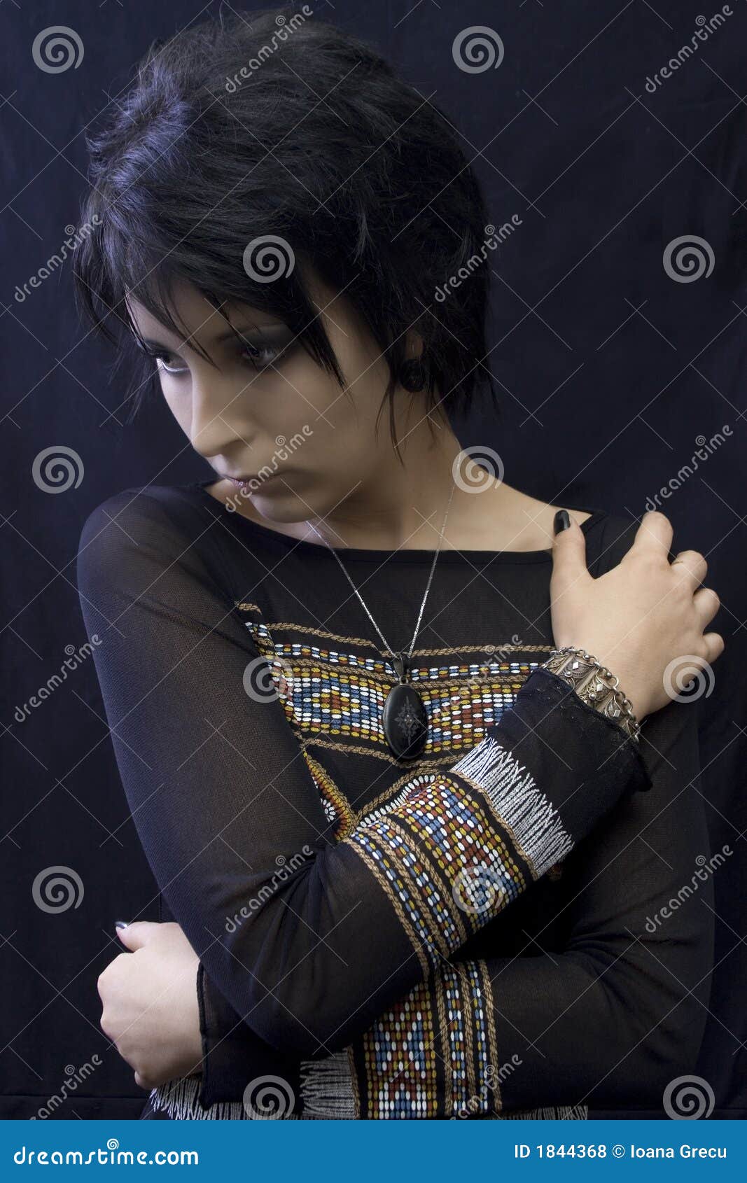 Mysterious Goth Woman stock photo. Image of goth, beautiful - 1844368