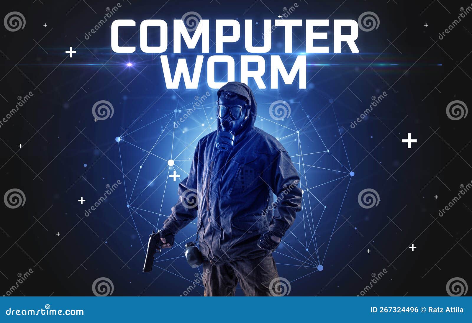 Mysterious Hacker, Online Attack Concept Stock Photo - Image of hacker ...