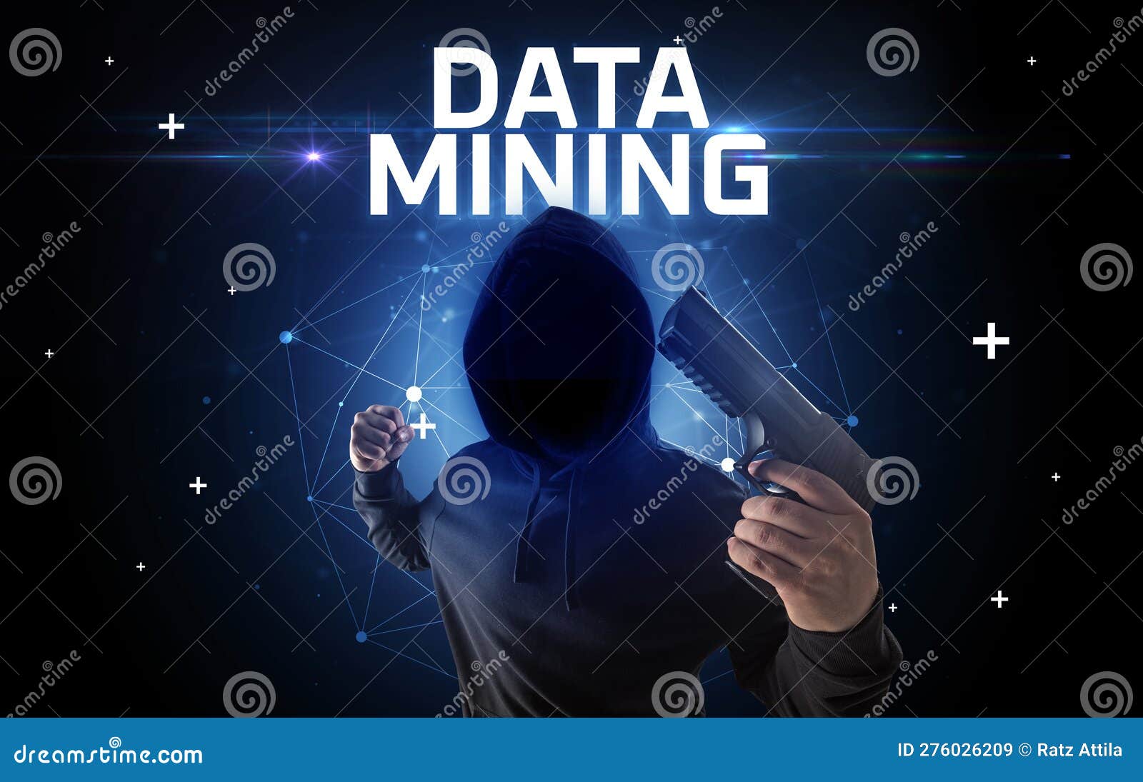 Mysterious Hacker, Online Attack Concept Stock Image - Image of privacy ...