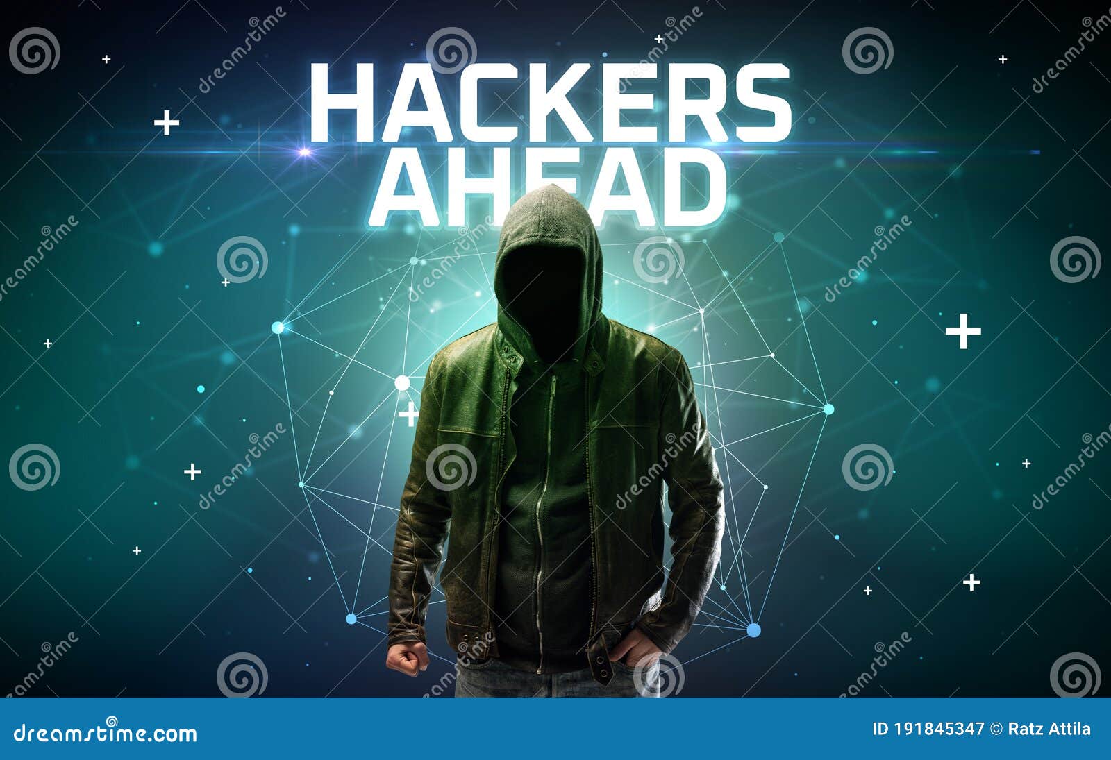Mysterious Hacker, Online Attack Concept Stock Image - Image of hooded ...
