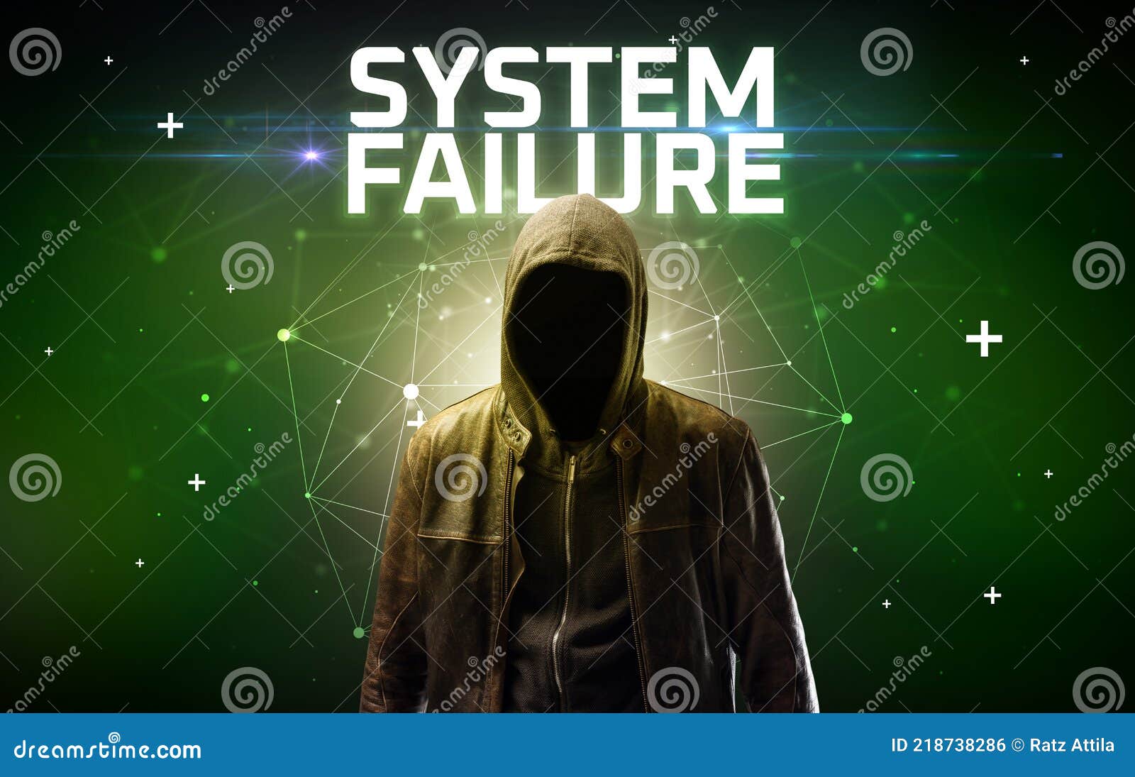 Mysterious Hacker, Online Attack Concept Stock Photo - Image of ...