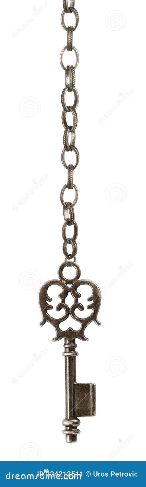 Mysterious Key Hanging on Chain Stock Image - Image of clock, furniture ...