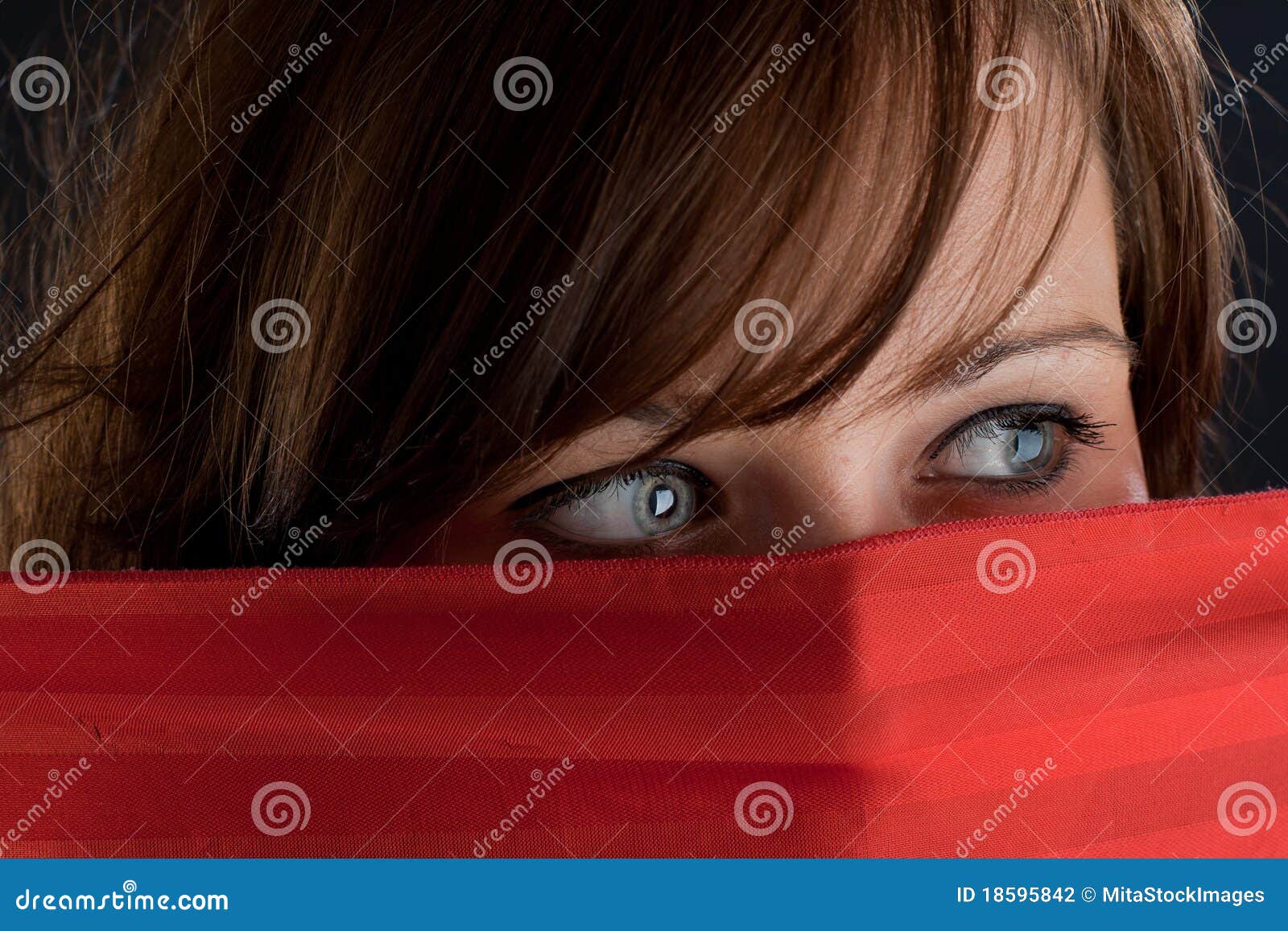 Mysterious look stock photo. Image of face, girl, people - 18595842