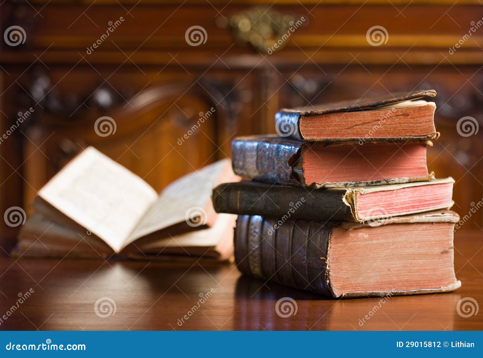 Mysterious Looking Anceint Books. Stock Photo - Image of history, brown ...