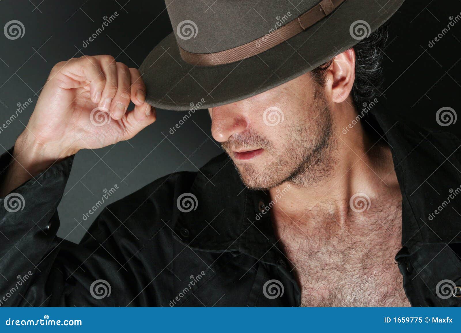Mysterious man stock image. Image of greeting, face, mystery - 1659775