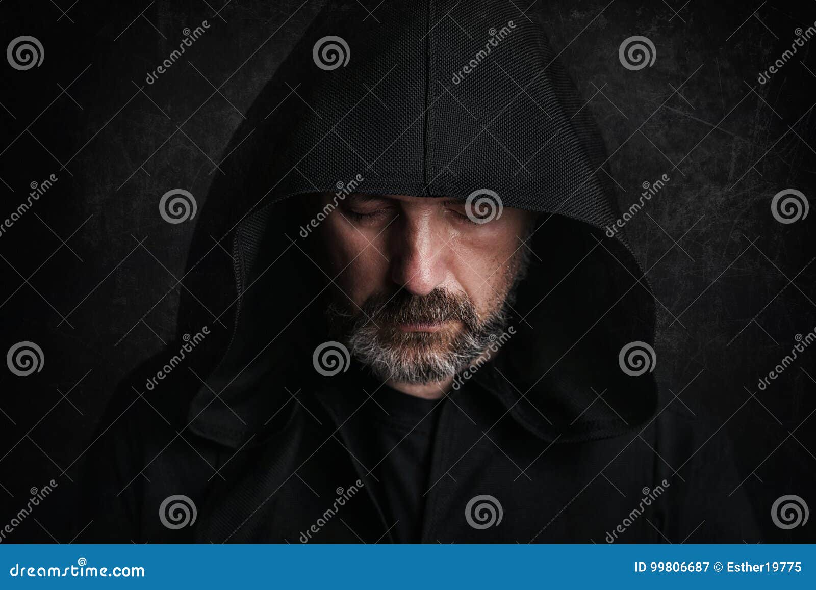Mysterious Man at Halloween Stock Image - Image of exorcism, dark: 99806687