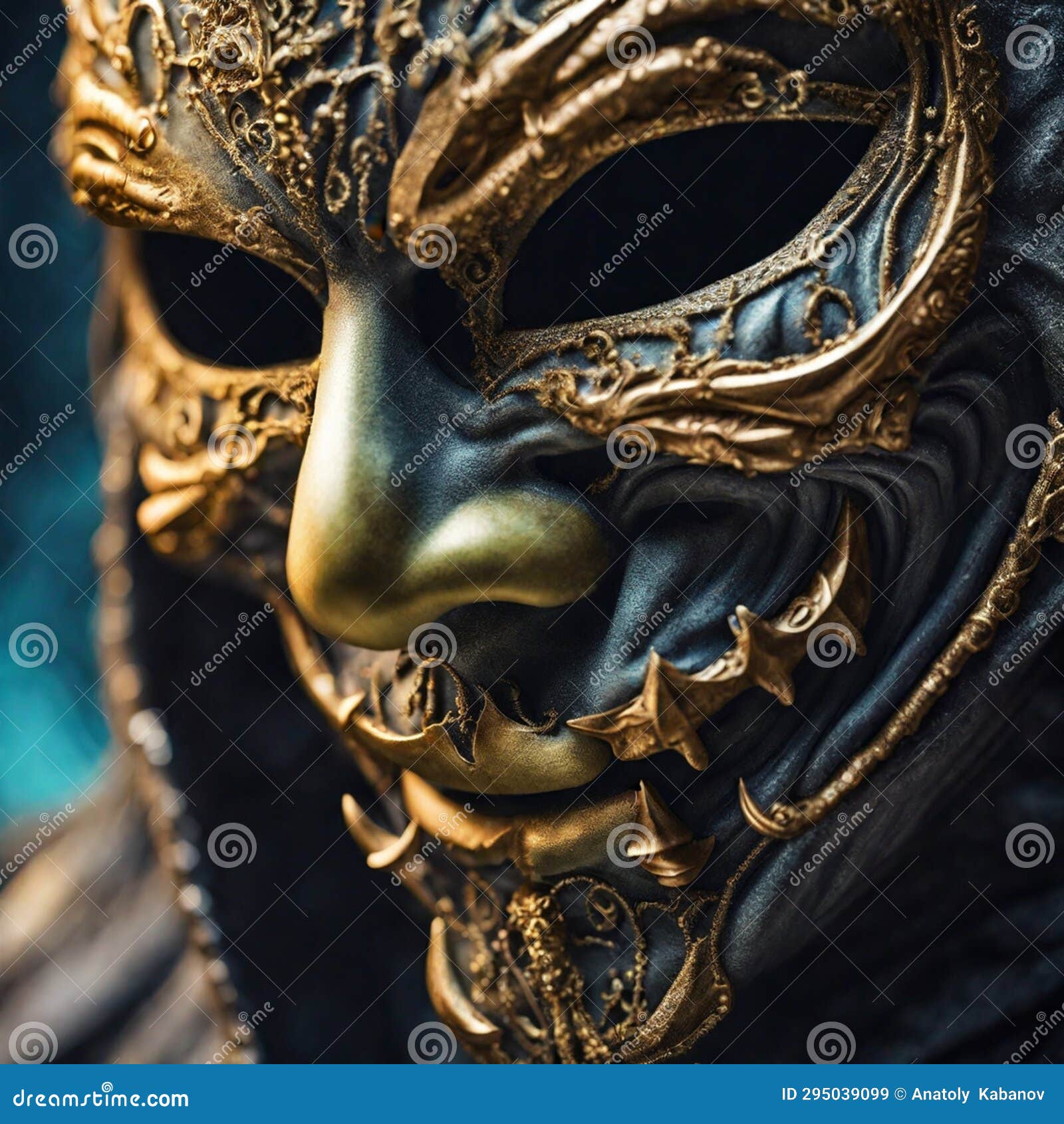 Mysterious Masked Man for Halloween Stock Illustration - Illustration ...