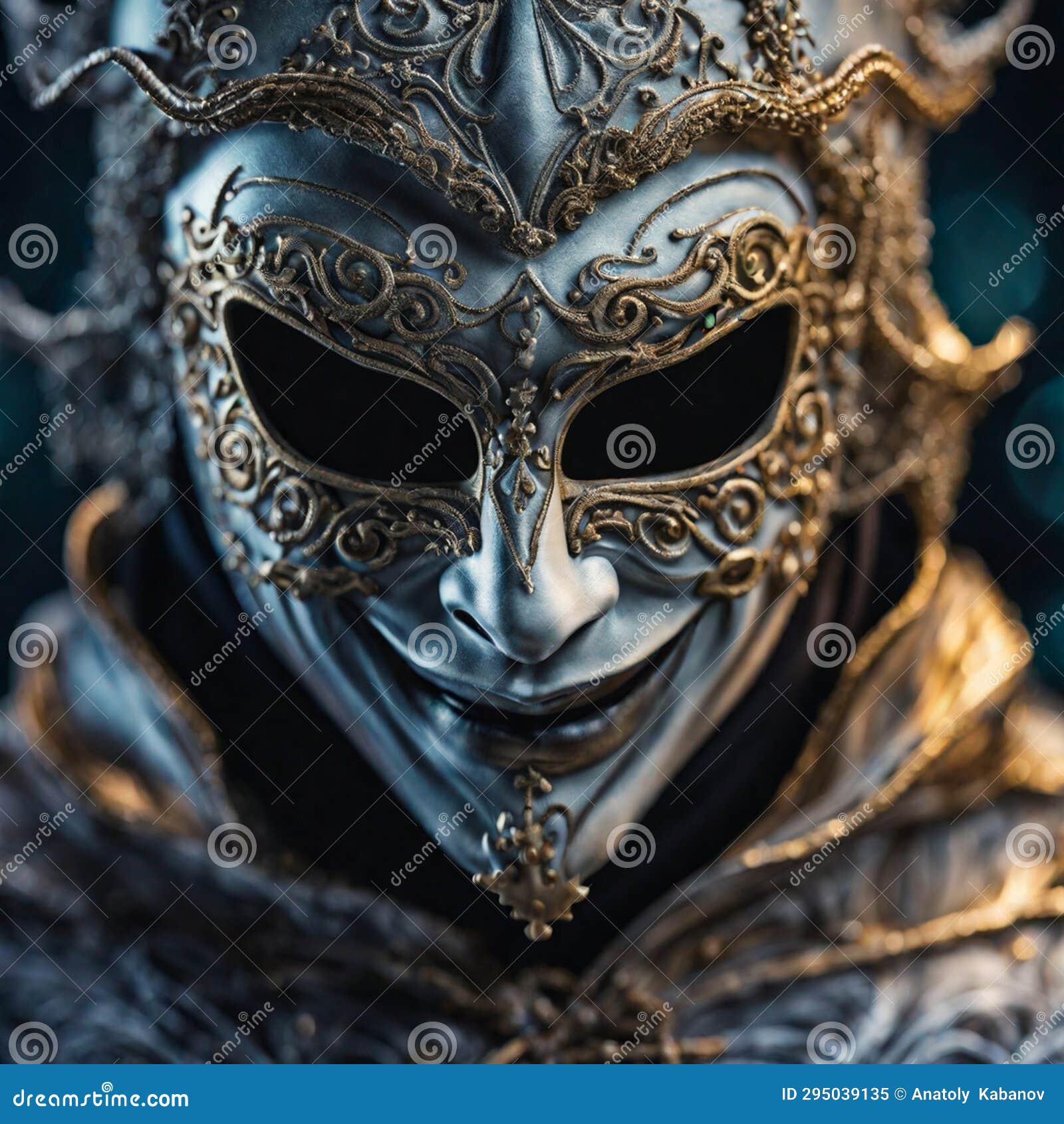 Mysterious Masked Man for Halloween Stock Illustration - Illustration ...