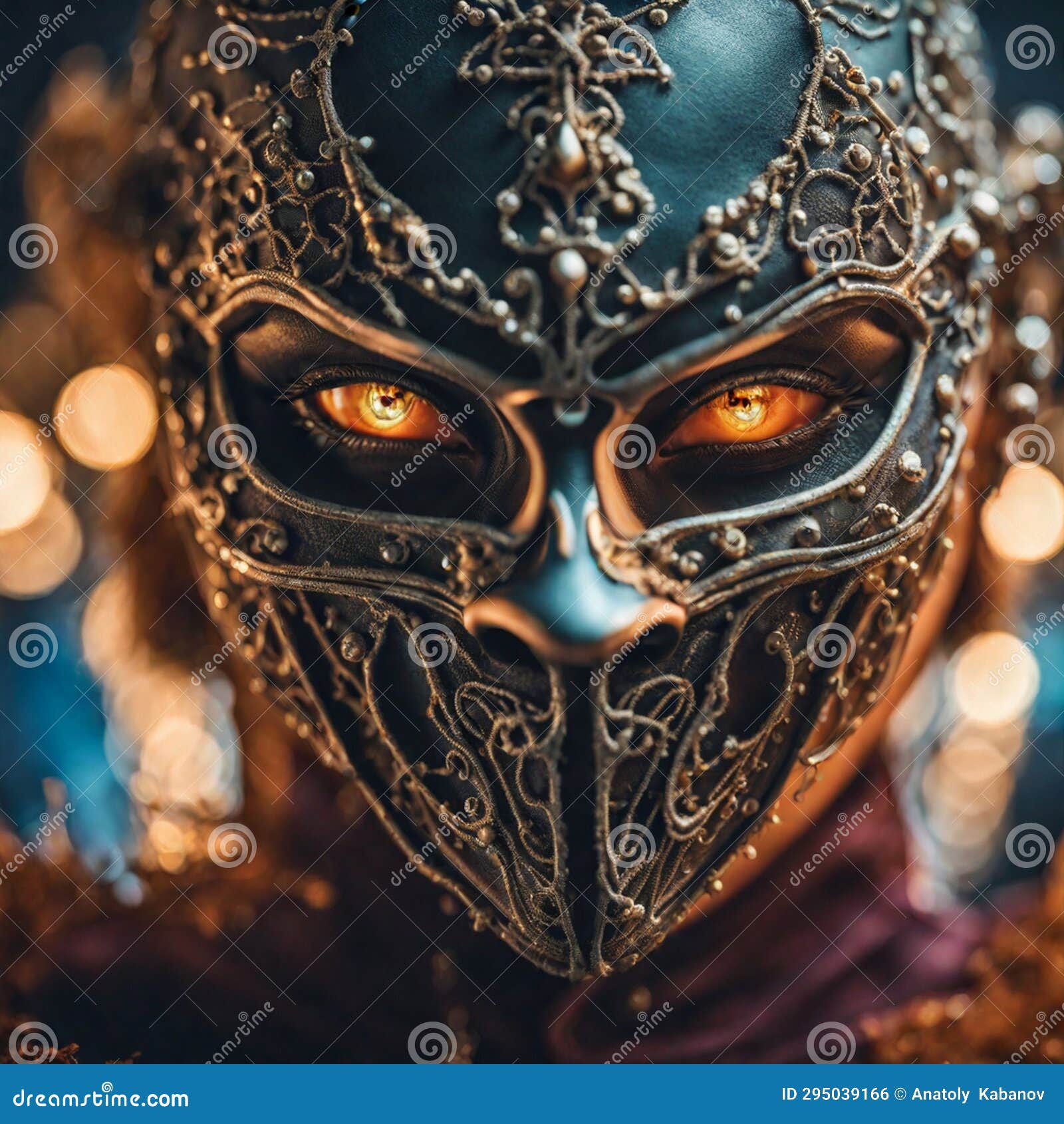 Mysterious Masked Man for Halloween Stock Illustration - Illustration ...