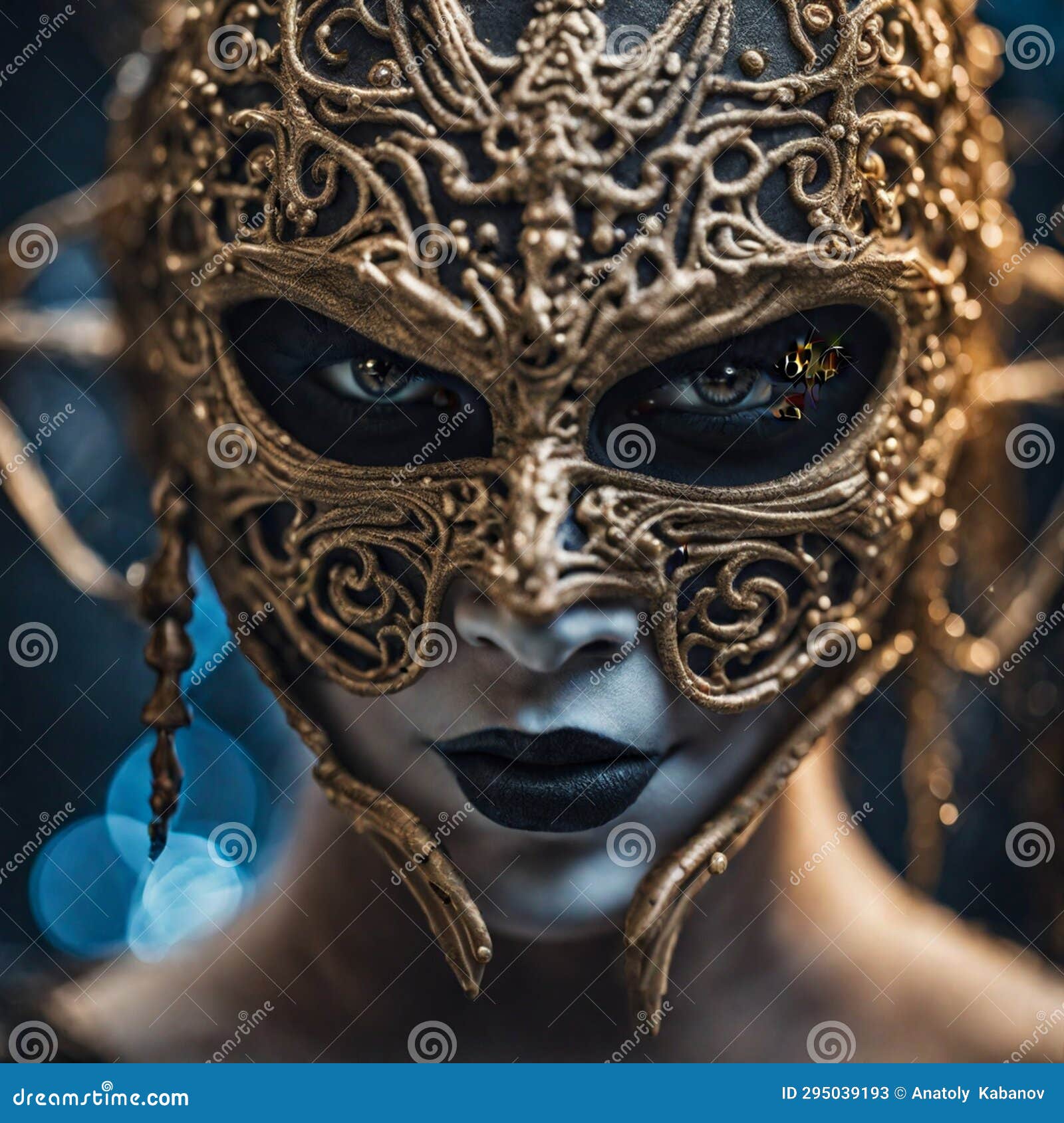 Mysterious Masked Man for Halloween Stock Illustration - Illustration ...