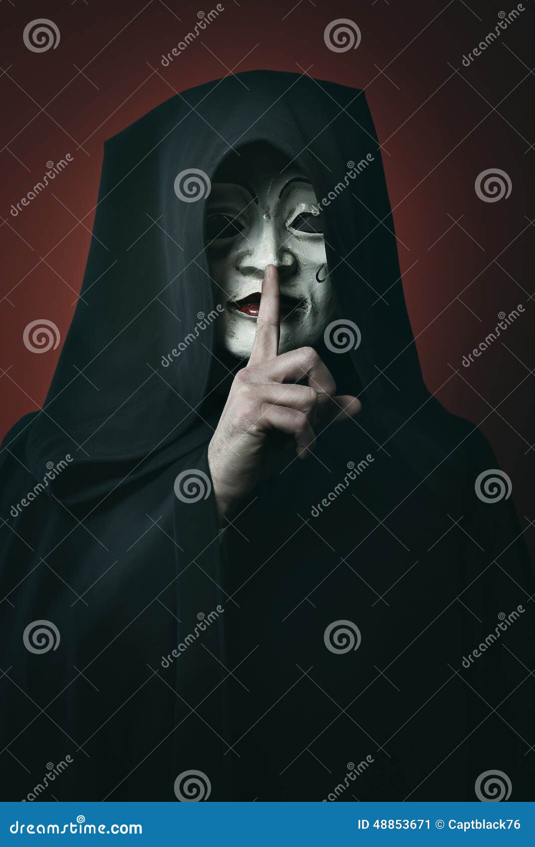 Mysterious masked man stock image. Image of fantasy, dark - 48853671